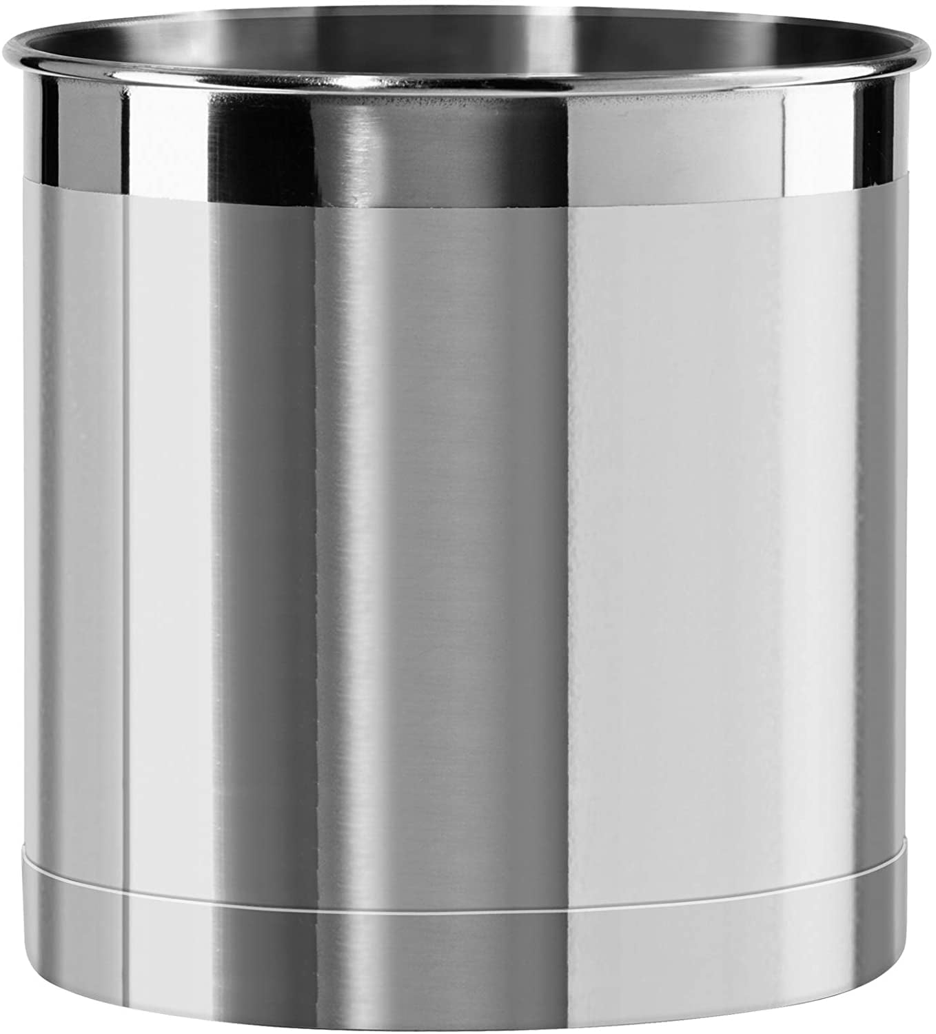 Stainless Steel Jumbo Utensil Holder - 7" Utensil Caddy, Weighted Base ...