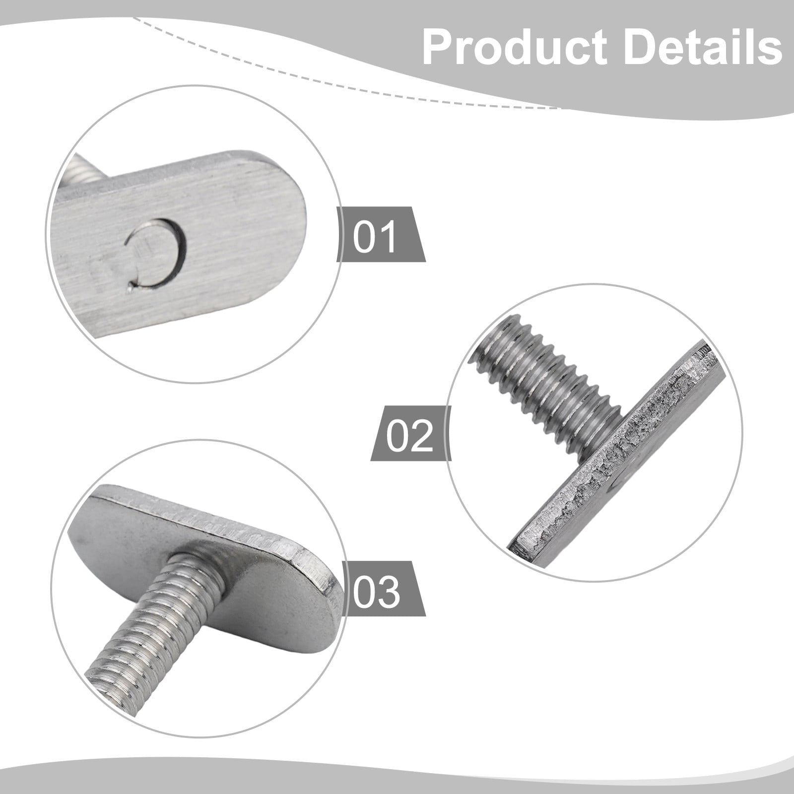 Stainless Steel Kayak Rail/Track Screws Track Nuts T Slot Bolt ...