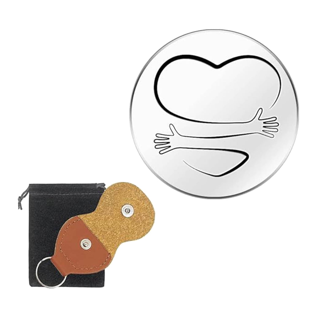 Stainless Steel Keychain Pocket Hug Tokens Coin Commemorative ...