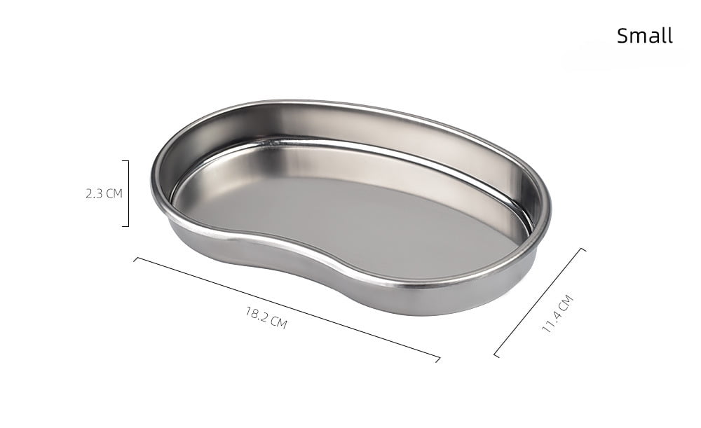 Stainless Steel Kidney Shaped Sterilized Tray Jar Pot Container Bottle ...