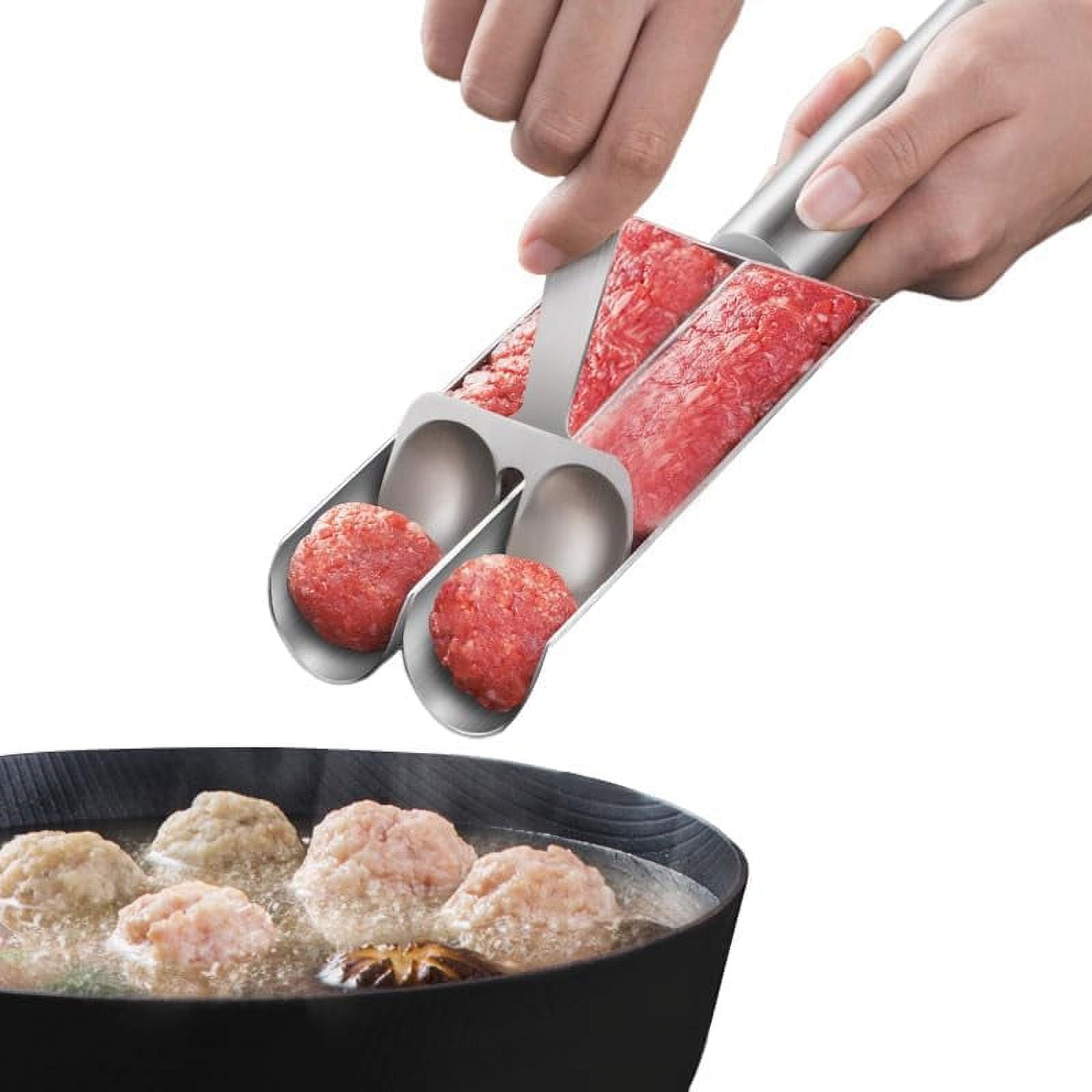 Stainless Steel Kitchen 2 Meatball Maker, 2024 Creative Meat Baller ...