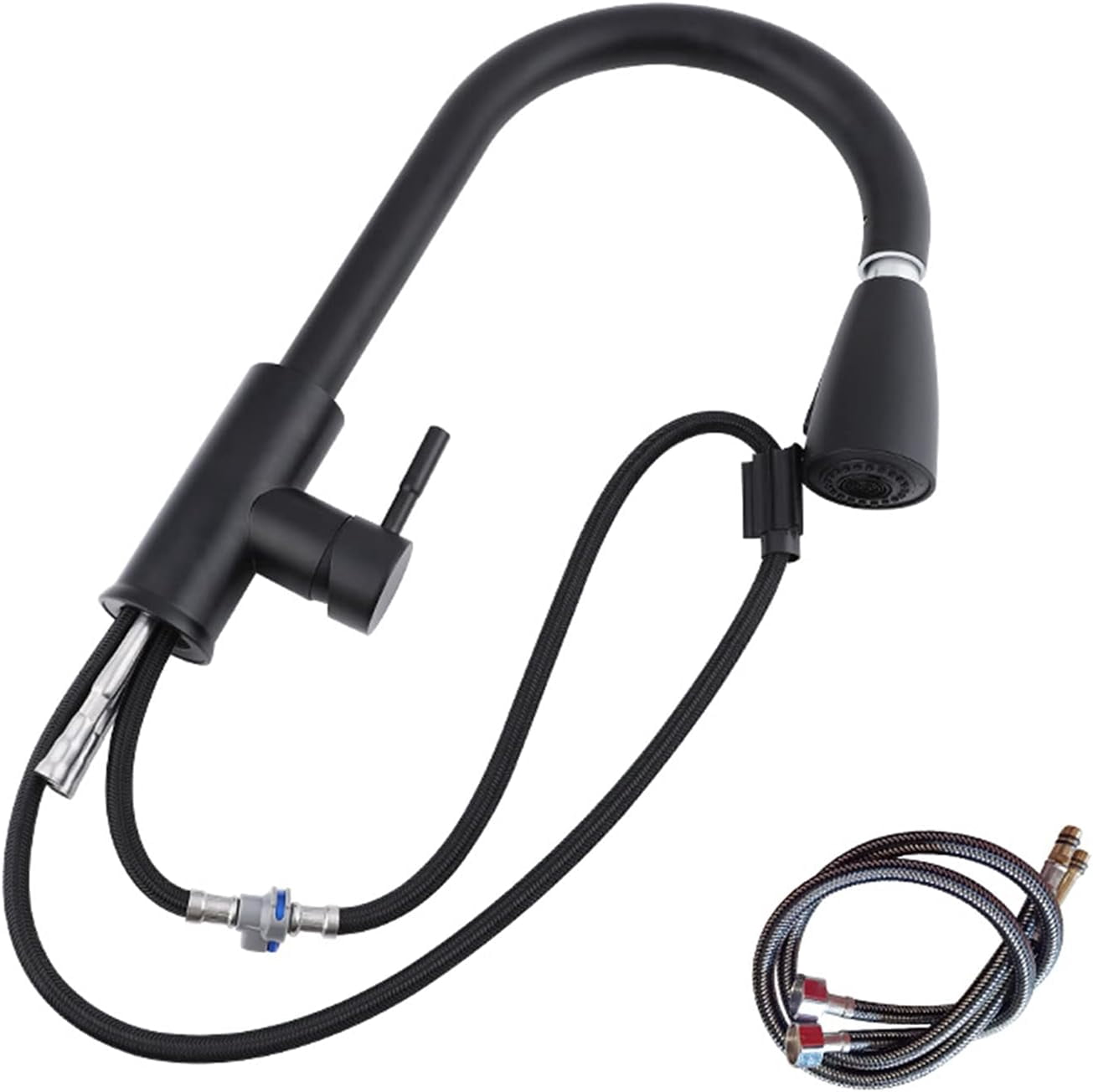 Touch the faucet Stainless Steel Kitchen Faucet, Single-Handle Hot and ...