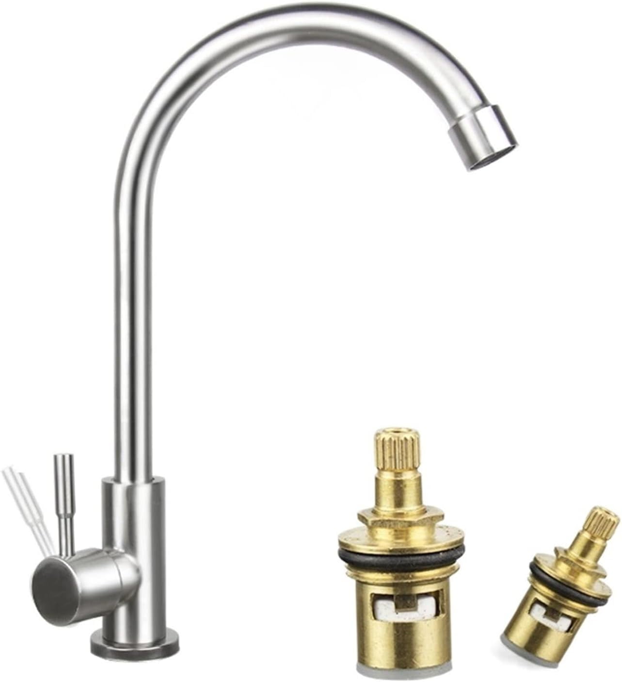 Stainless Steel Kitchen Faucet Water Purifier Single Lever Hole Tap ...