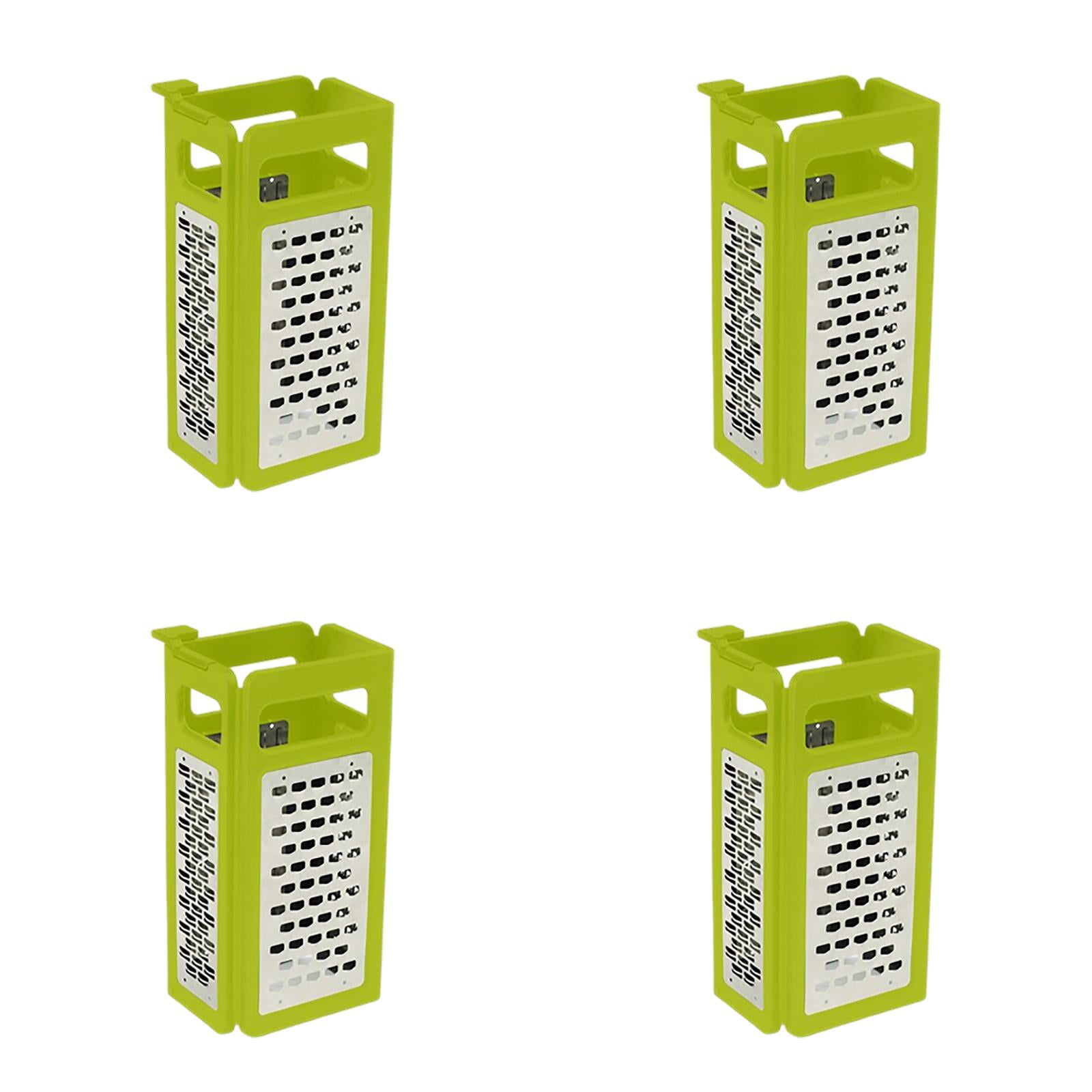 Stainless Steel Kitchen Grater – Foldable 4-Sided Cheese & Vegetable ...