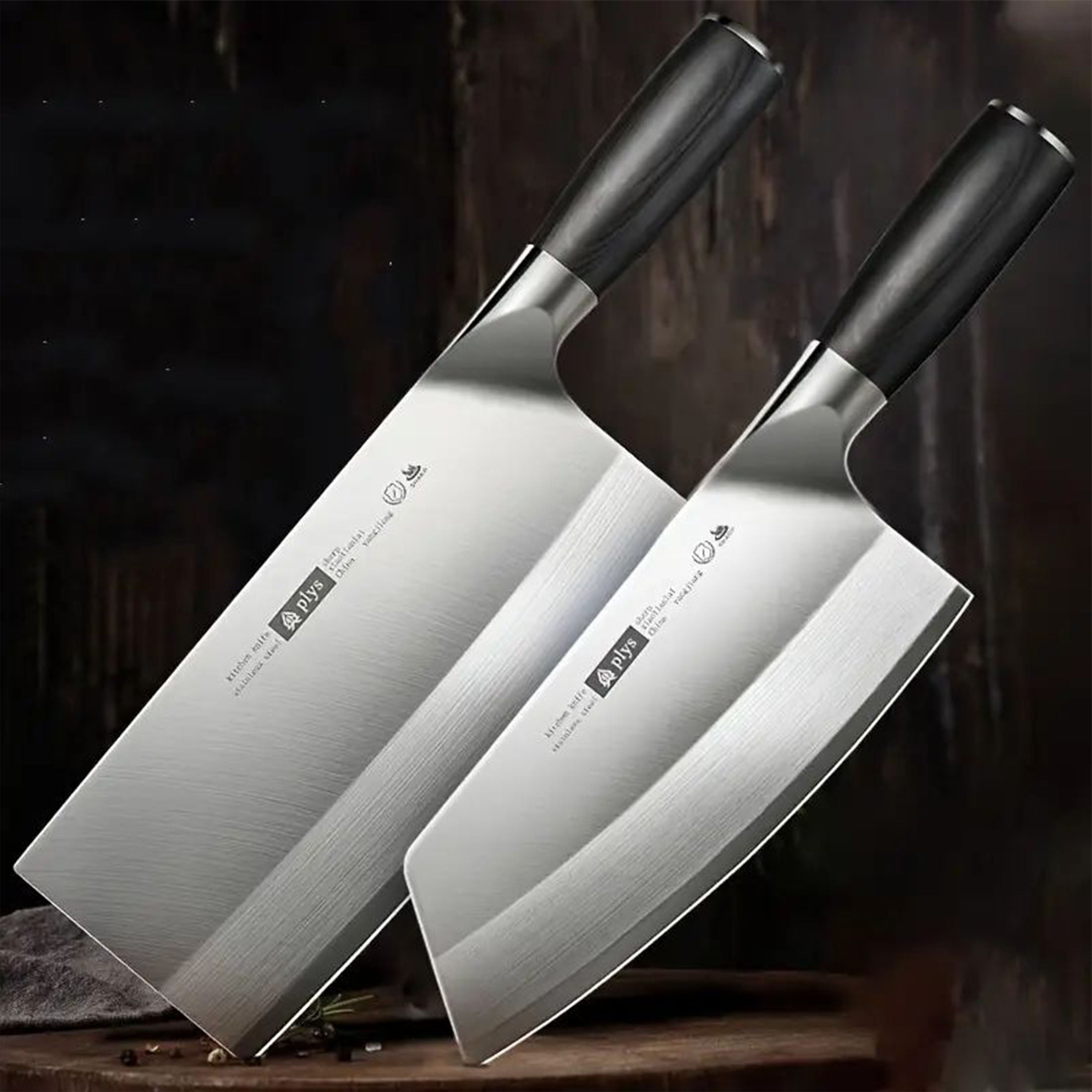 Stainless Steel Kitchen Knife, Ebony Handle Knife, Chef Knife ...