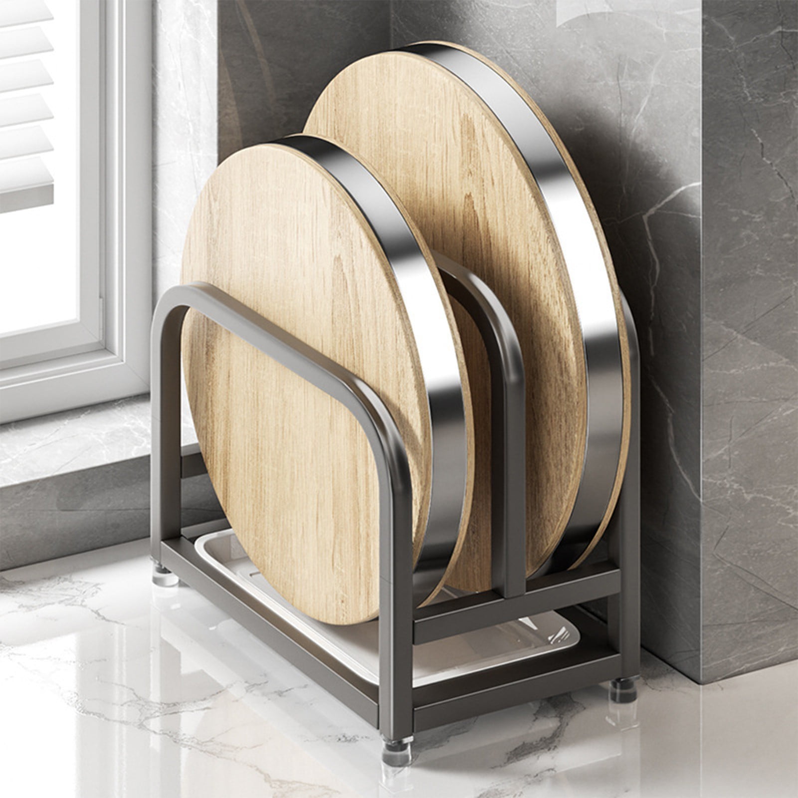 Stainless Steel Kitchen Organizer Rack 9.06x8.86x4.92in Countertop ...