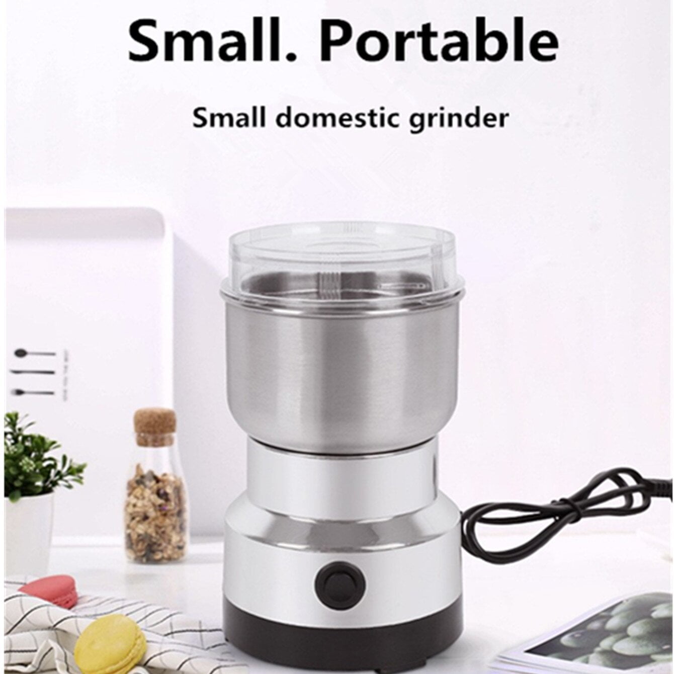 Stainless Steel Kitchen Powder Machine Dual-purpose Grinder Five Grain ...