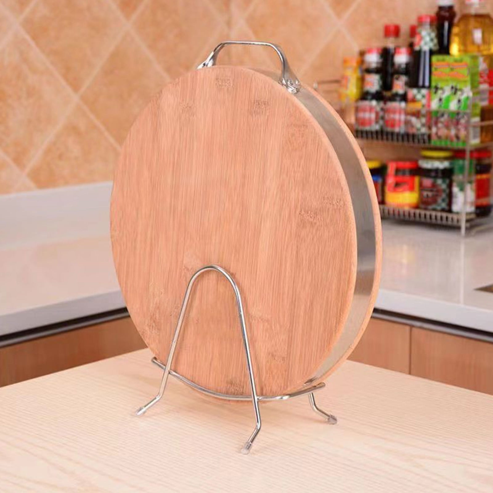 Stainless Steel Kitchen Rack Organizer | Chopping Board & Pot Lid ...