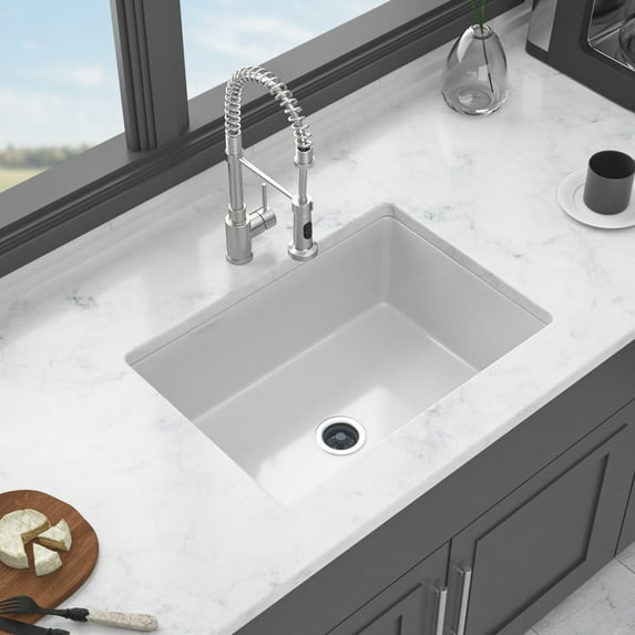 Stainless Steel Kitchen Sink 27"x19"x10" Undermount Single Bowl ...