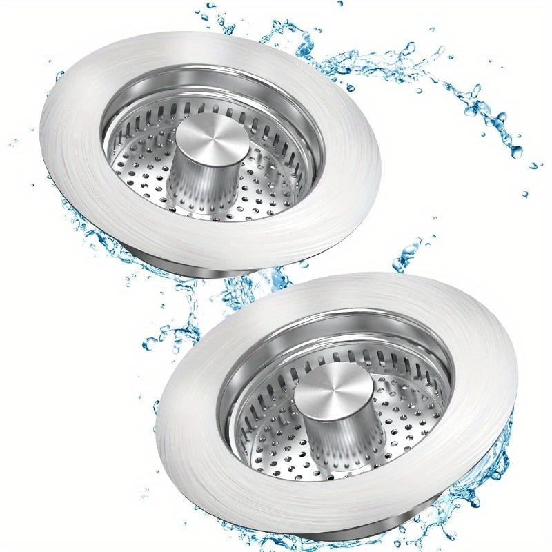 Stainless Steel Kitchen Sink Drain Strainers With Large Anti Clogging ...