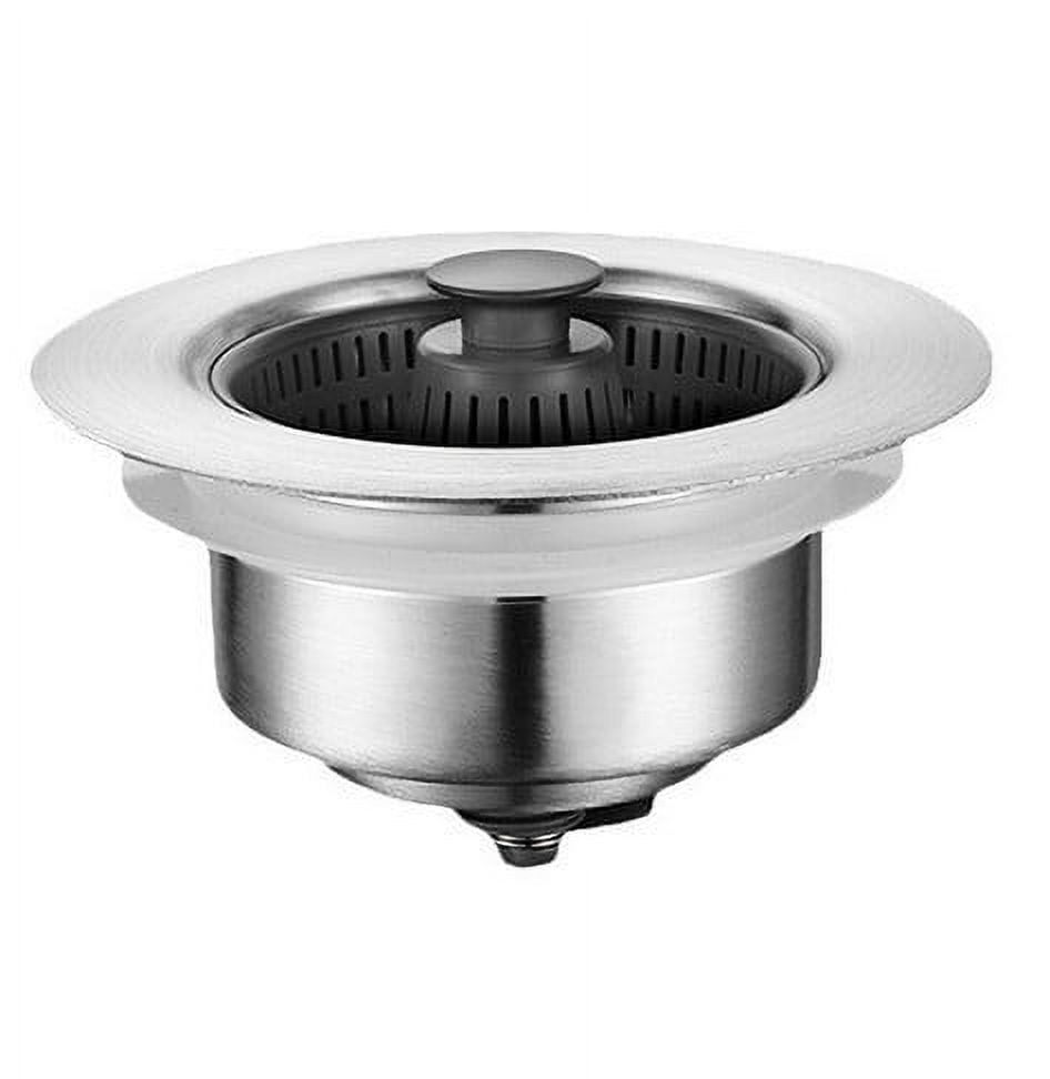 Stainless Steel Kitchen Sink Drainer, Spring Core Water Plug Filter ...