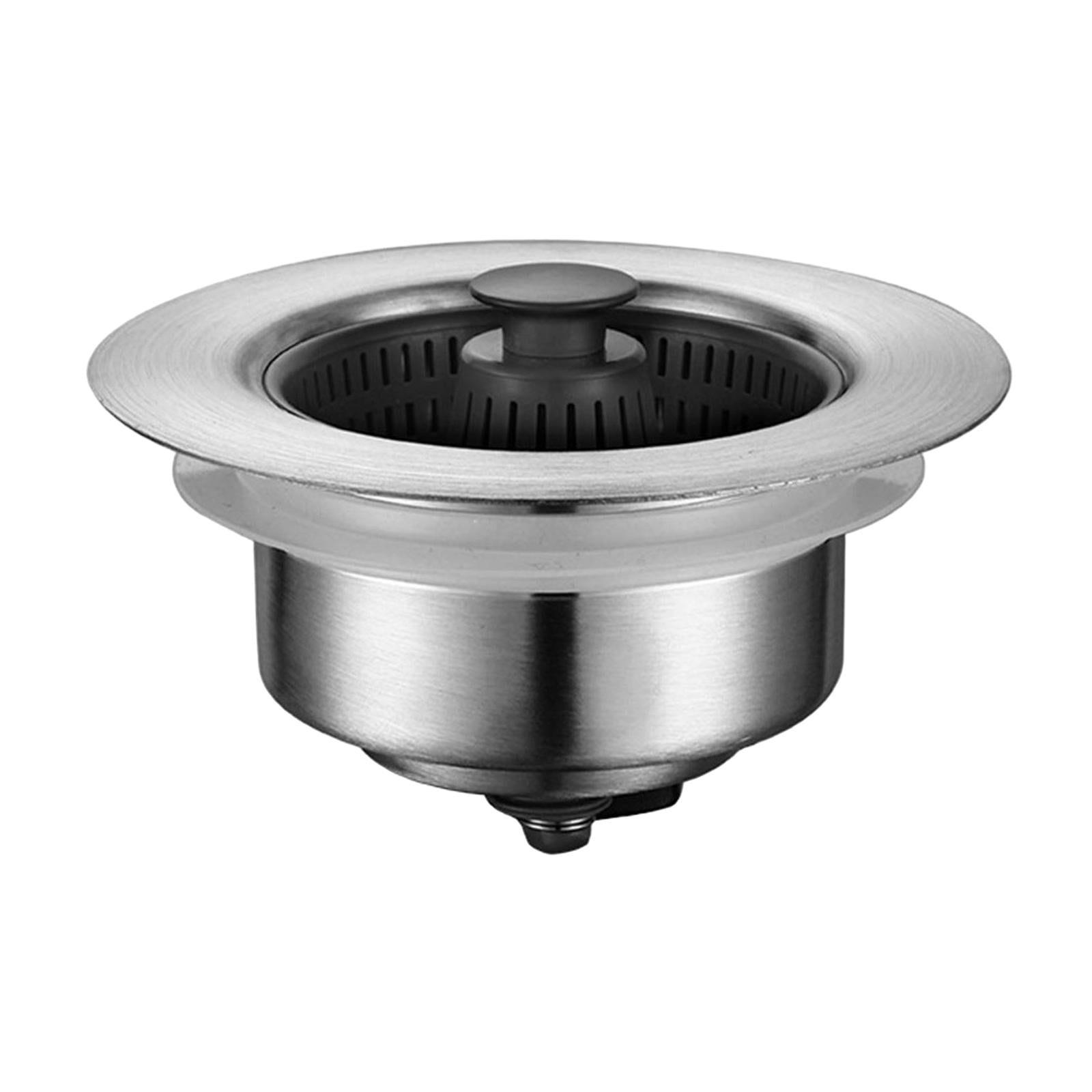 Stainless Steel Kitchen Sink Strainer Basket Sink Drain Strainer Plug ...