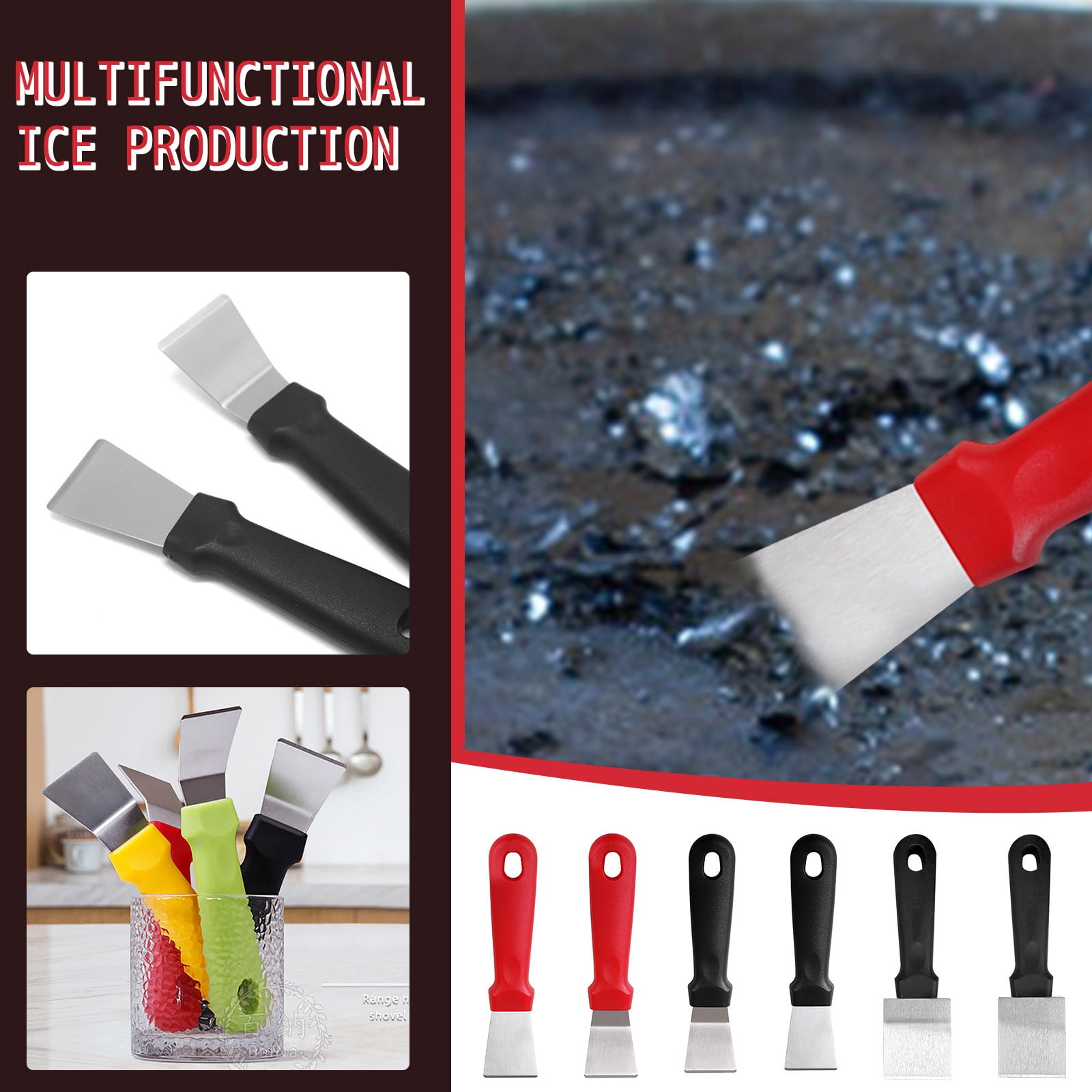 Stainless Steel Kitchen Spatula, Freezer Ice Remover, Versatile ...