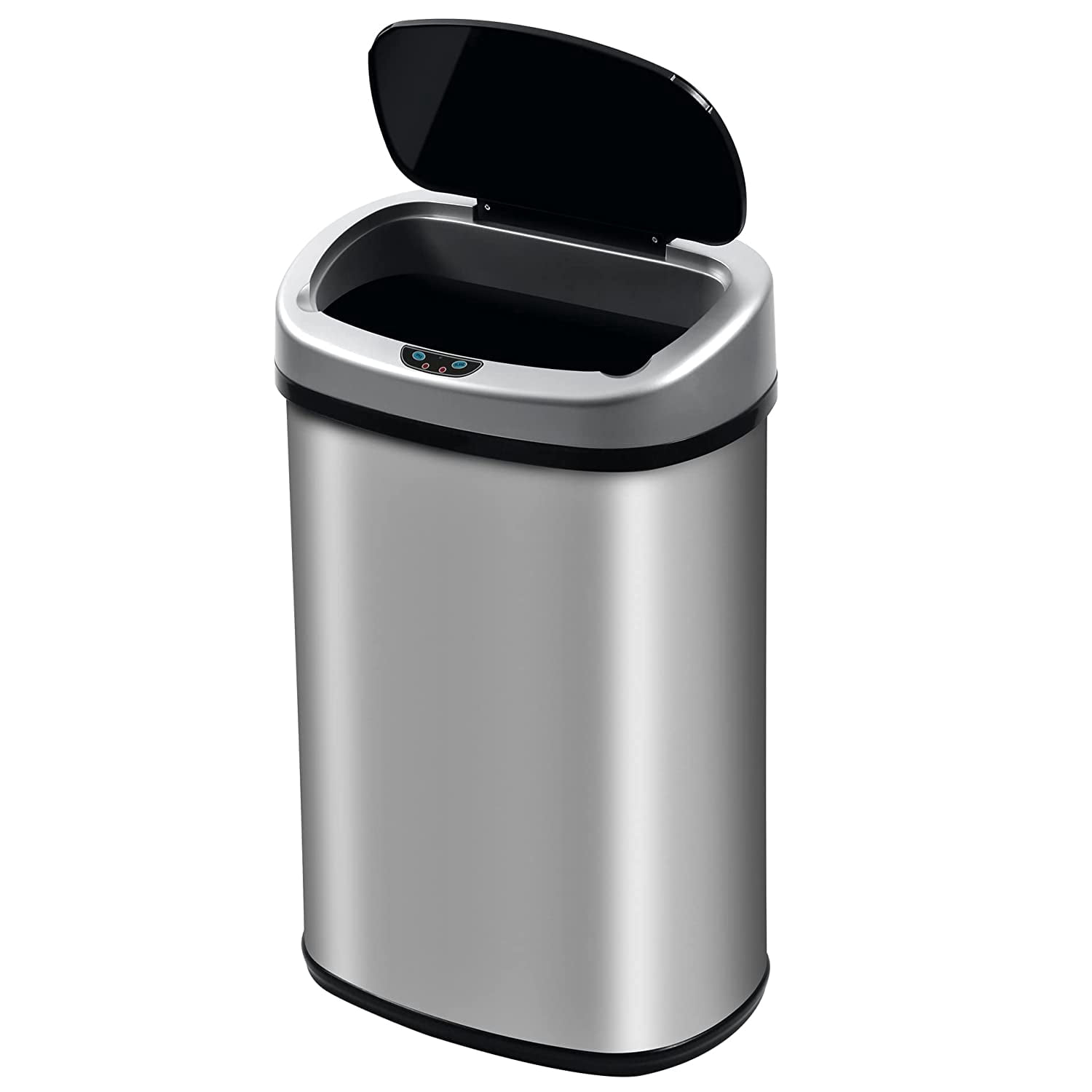 Stainless Steel Kitchen Trash Can - 13 Gallon Automatic Touch Free ...