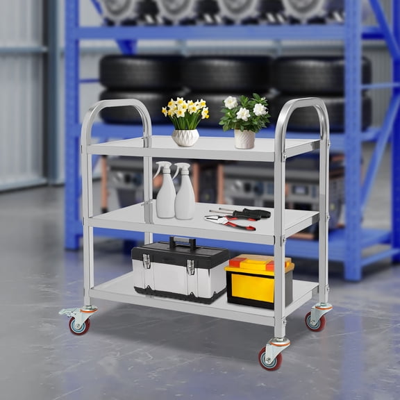 Stainless Steel Shelf Trolley