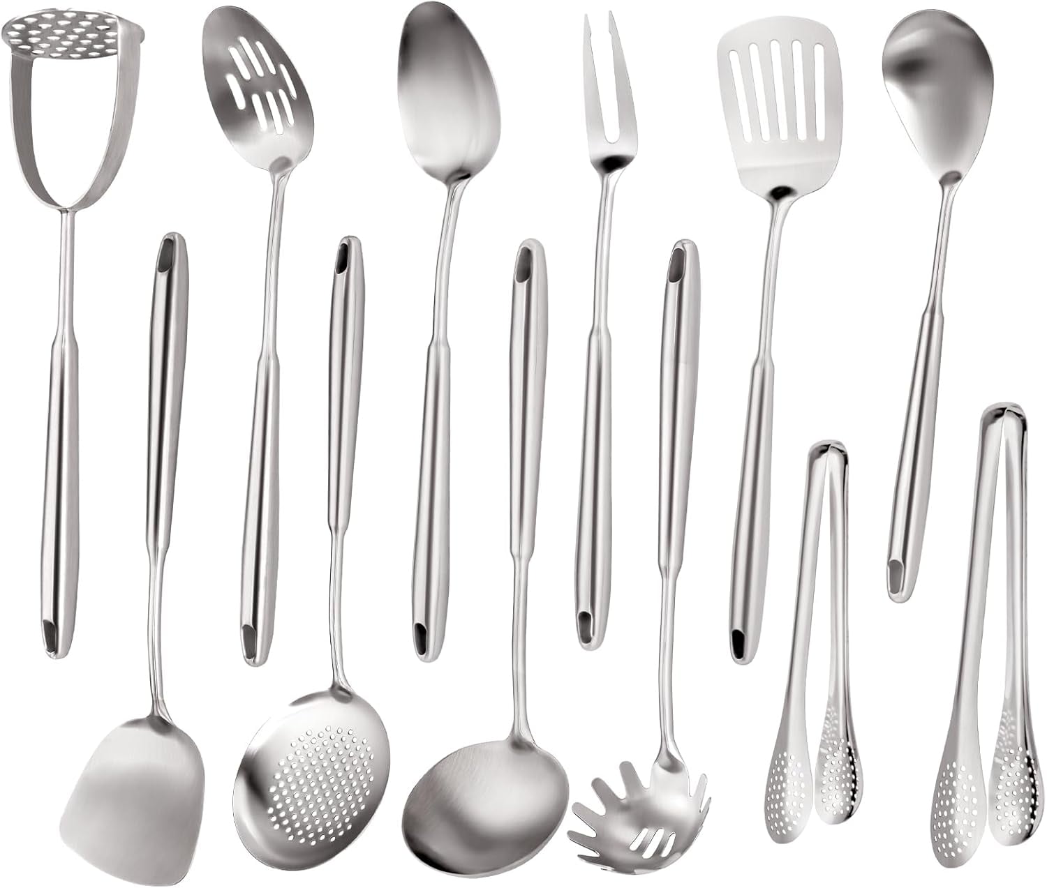 Stainless Steel Kitchen Utensils Set 18 10 Stainless Steel Cooking ...