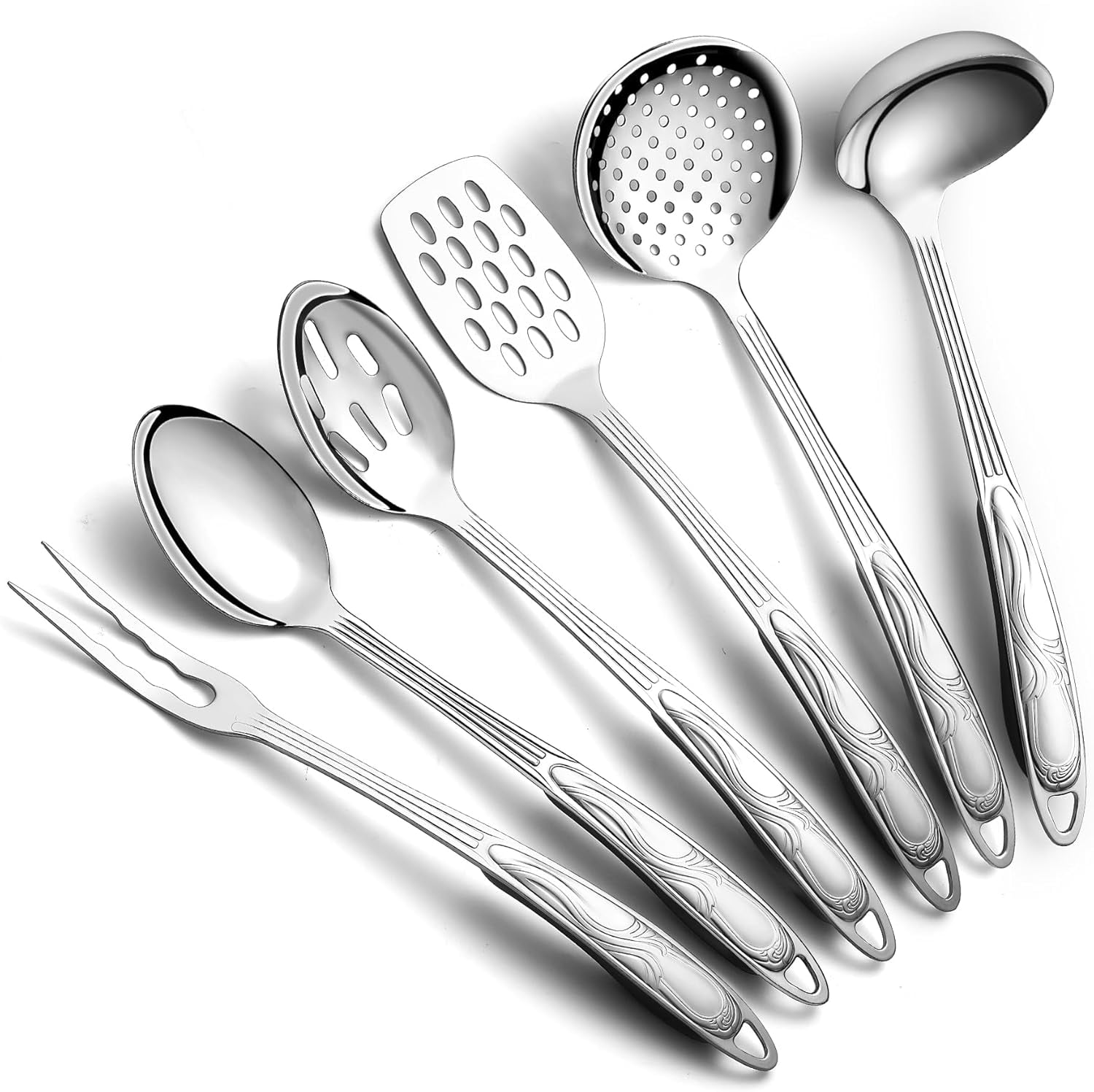 Stainless Steel Kitchen Utensils Set 6 Pcs, , Kitchen Gadgets ...