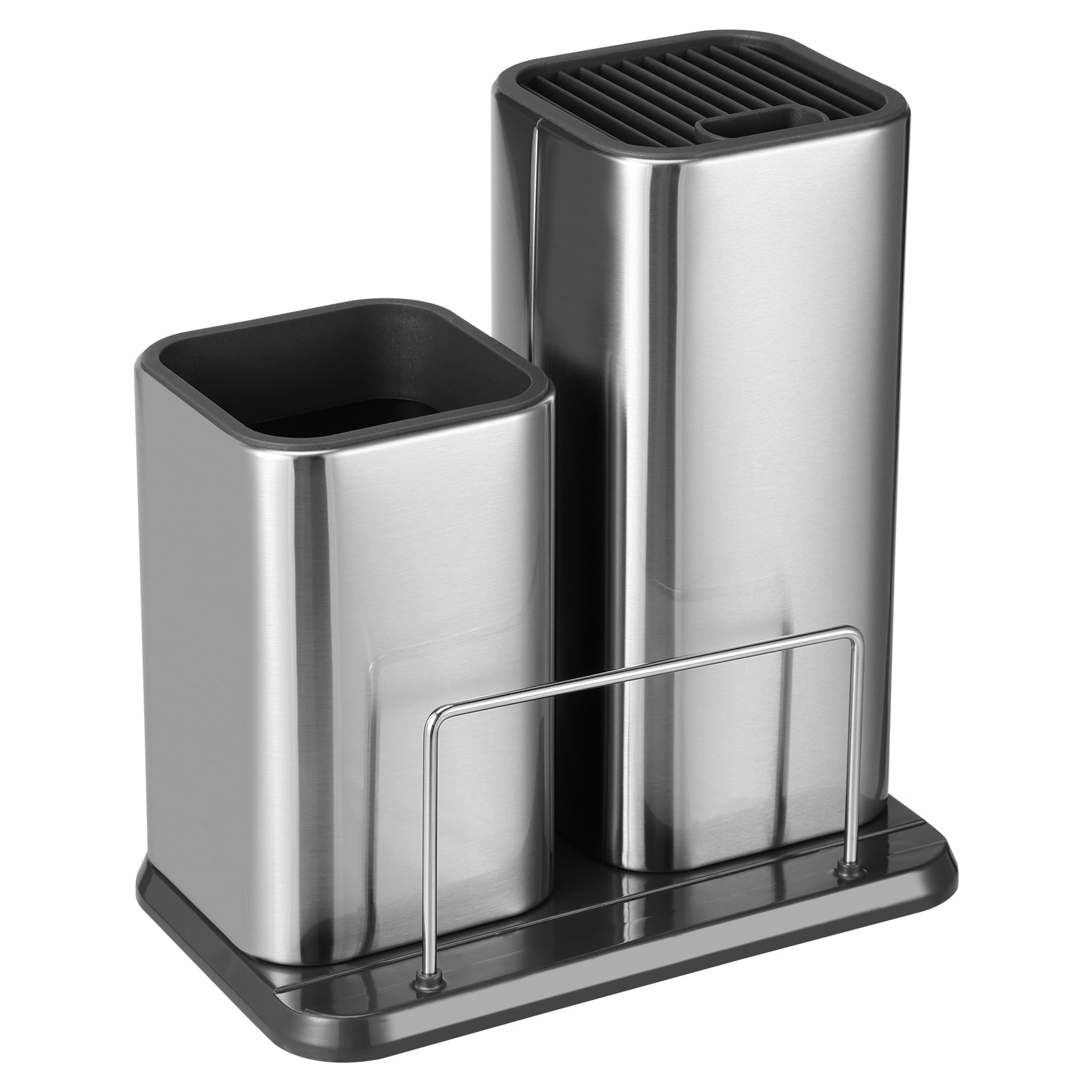 Stainless Steel Knife Holder and Utensil Holder Large Capacity Knife ...