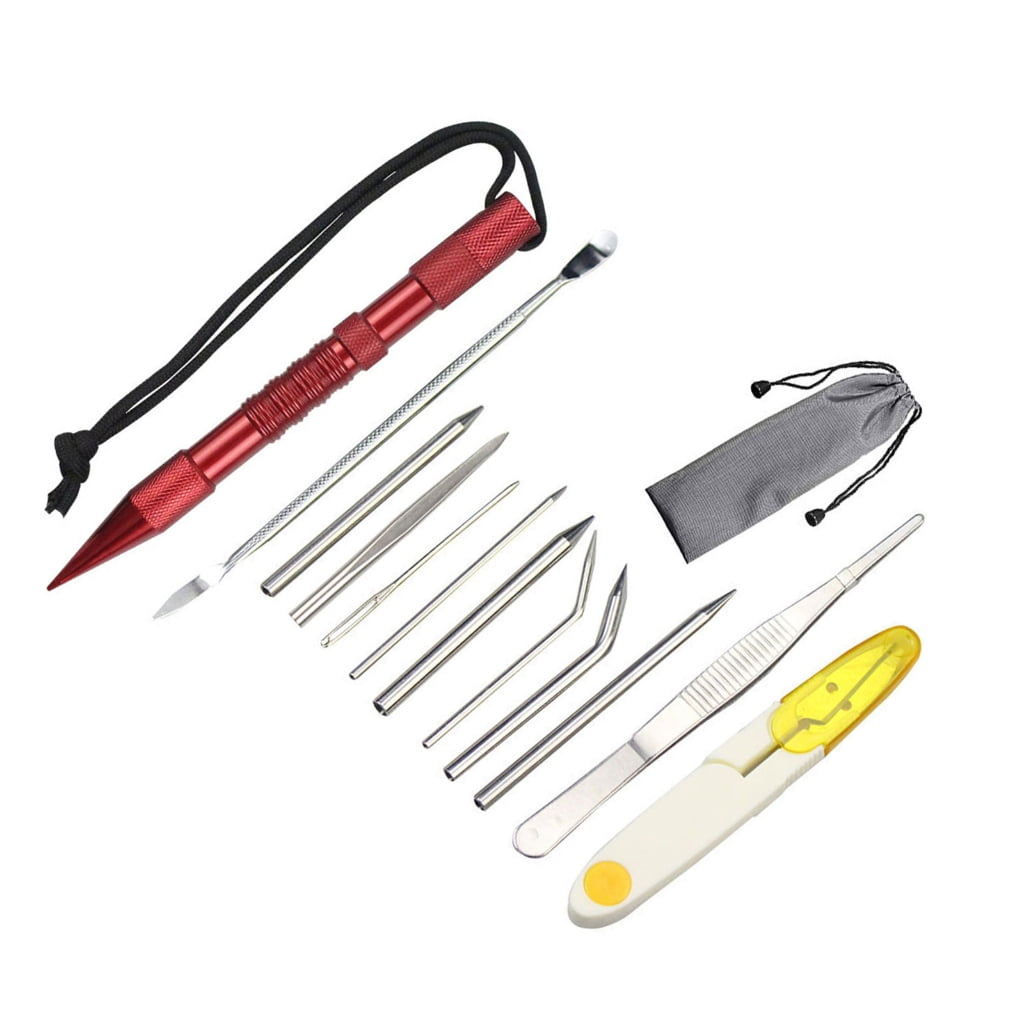 Stainless Steel Knotter Tool Set Paracord Lacing Stitching Needle Craft ...