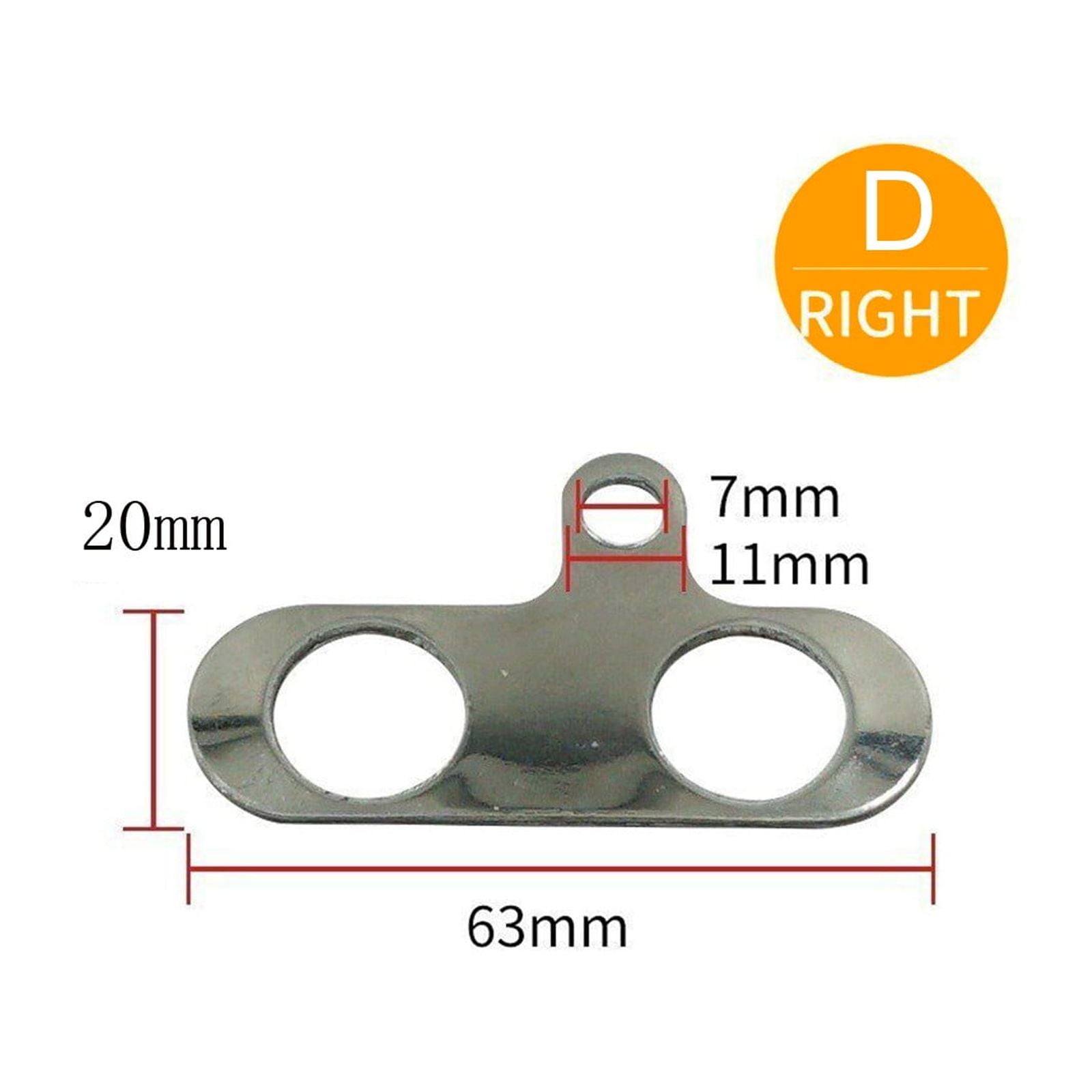 Stainless Steel LED Motorcycle Switch Handlebar Tap Mirror 16MM Fixed ...