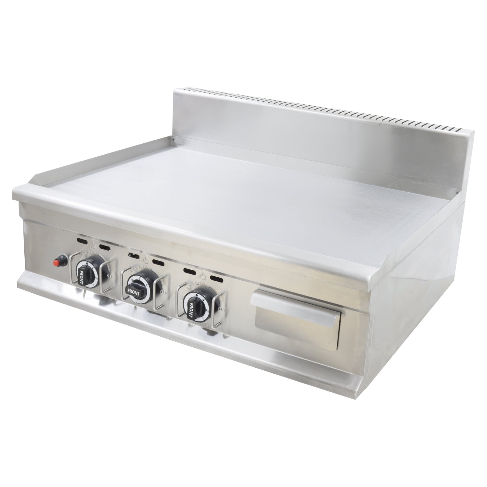 Stainless Steel LPG Gas Grill Griddle Camp Countertop Flat Cooking ...