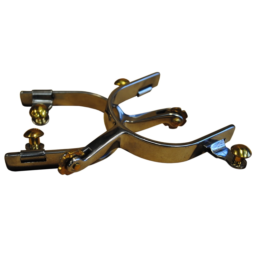 Stainless Steel Ladies All Around Spurs With Solid Brass Rosebud Rowels ...