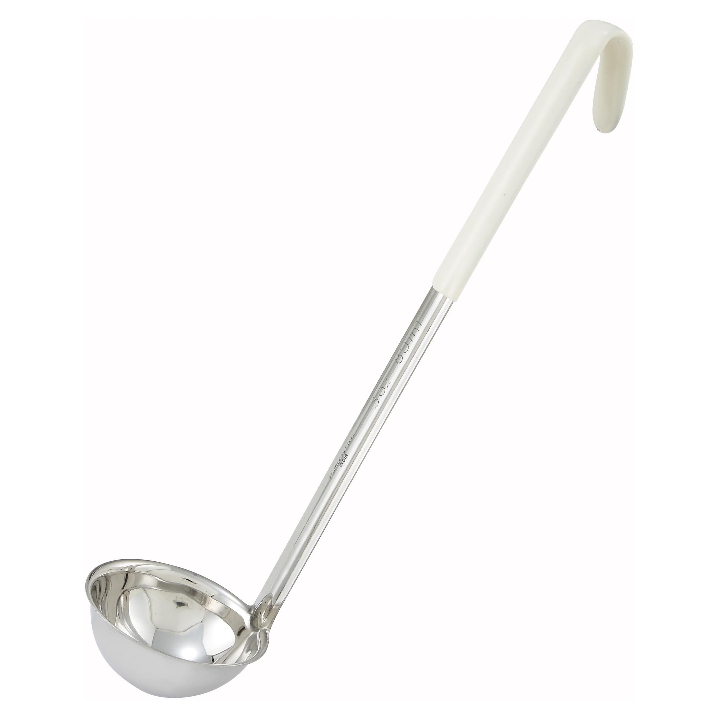 Stainless Steel Ladle with Ivory Handle, 3-Ounce - Color-Coded Portion ...
