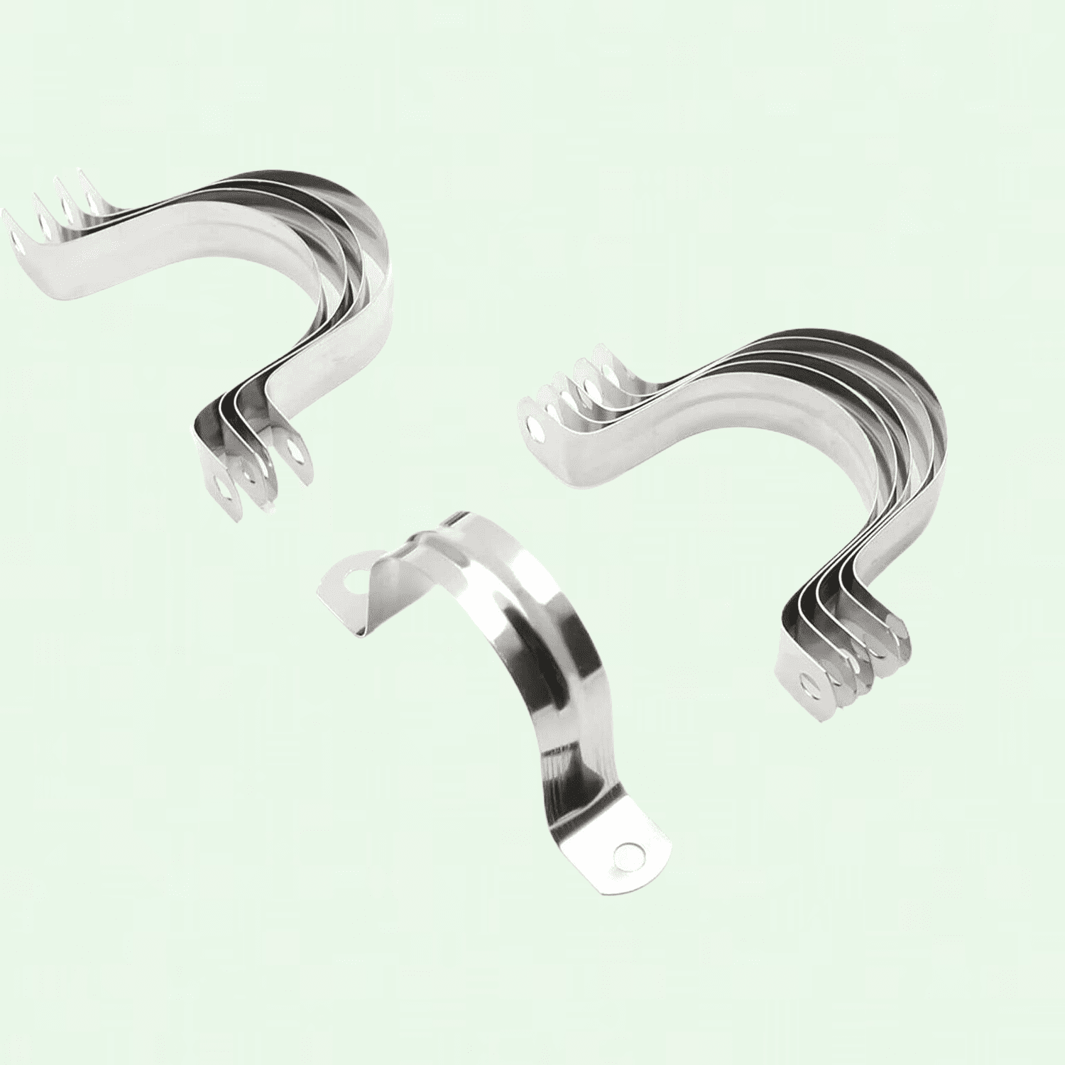 Stainless Steel Large Conduit Clamps, 2 Inch, Pack of 10, Heavy Duty U ...