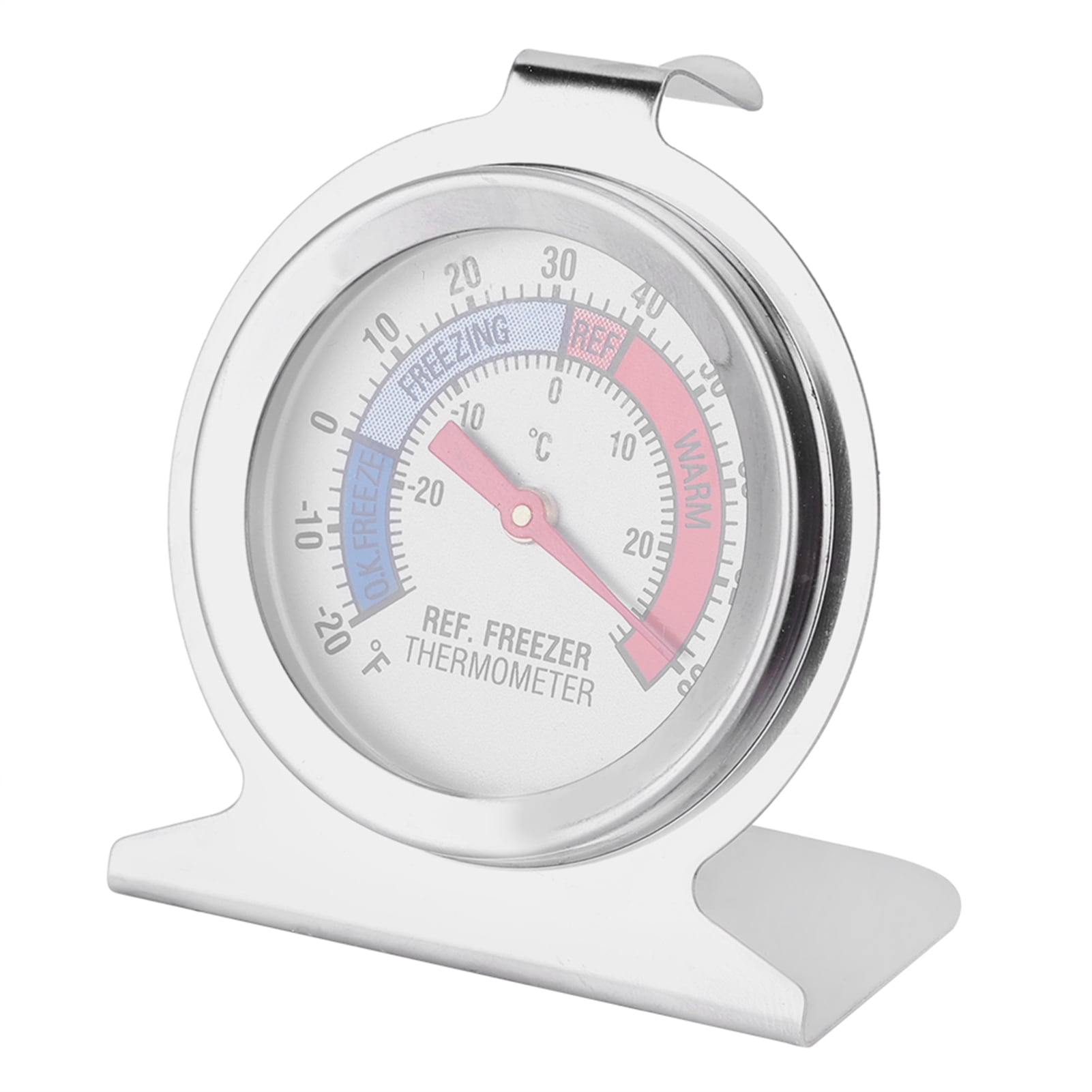 Stainless Steel Large Dial Freezer Refrigerator Thermometer Temperature ...