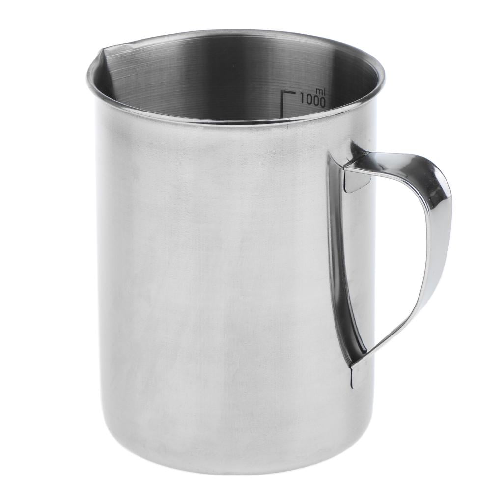 Stainless Steel Large Measuring Cup Beaker Jug Container Kitchen Liquid ...
