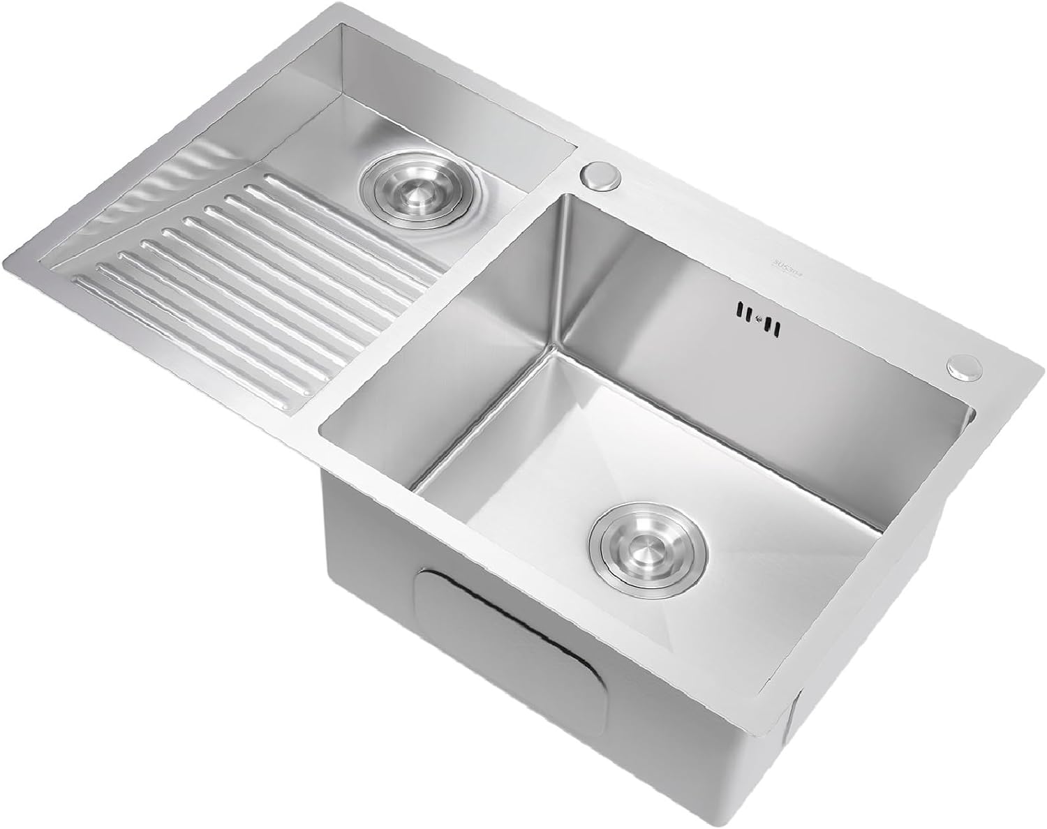 Stainless Steel Laundry Utility Sink with Washboard 31.5 * 18.9in Top ...