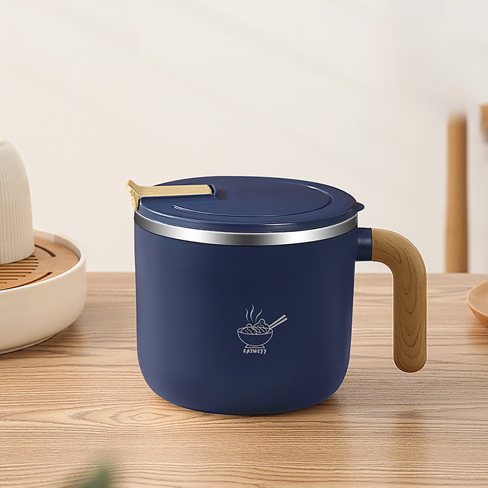 Stainless Steel Leak Proof Food Storage Container Microwave Soup Mugs ...