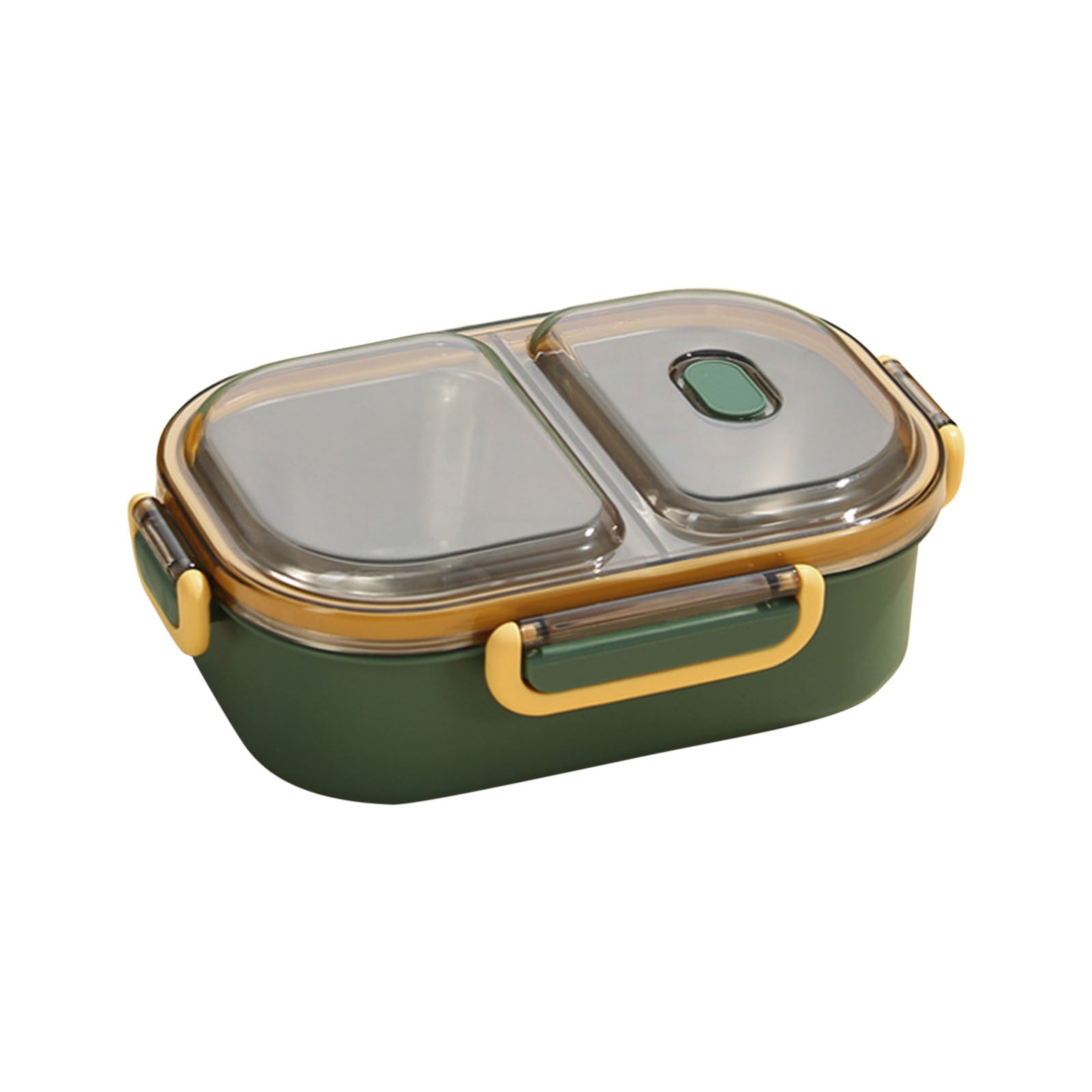 Stainless Steel Leakproof 2-Compartment Bento Lunch Box/Portion Control Food Container BPA Free ...