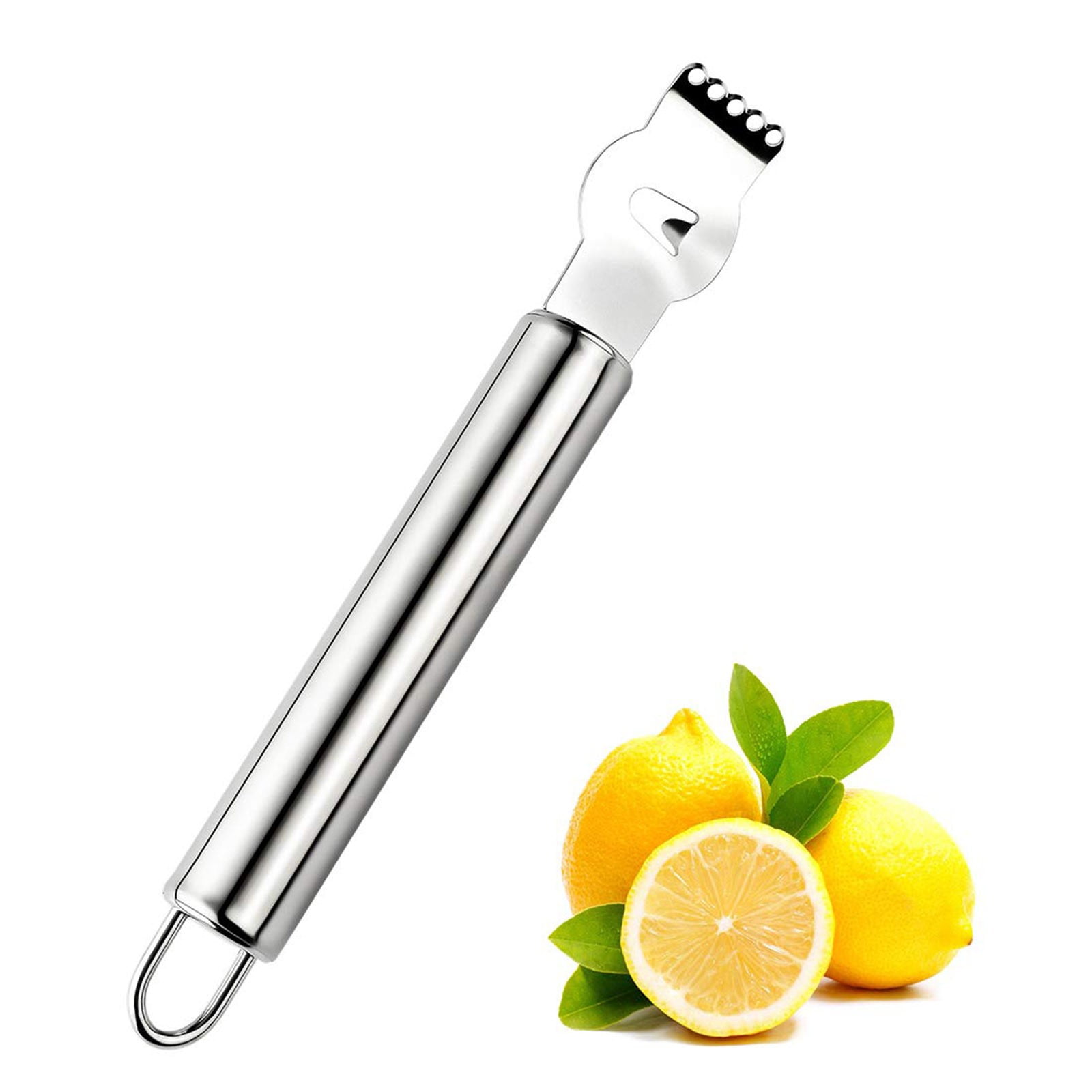 Stainless Steel Lemon Grater Zester & Orange Peeler Tool - 2-in-1 ...