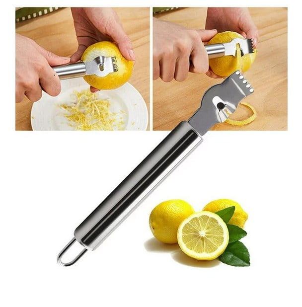Stainless Steel Lemon Lime Orange Peeler Fruit Zester Citrus Scraper ...