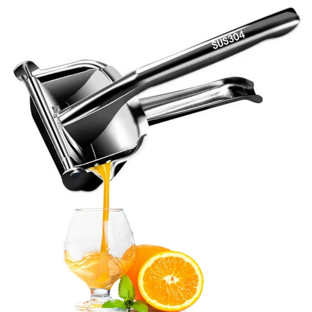 Stainless Steel Lemon Squeezer Citrus Juicer Hand Press Heavy Duty Manual Squeeze Juice ...