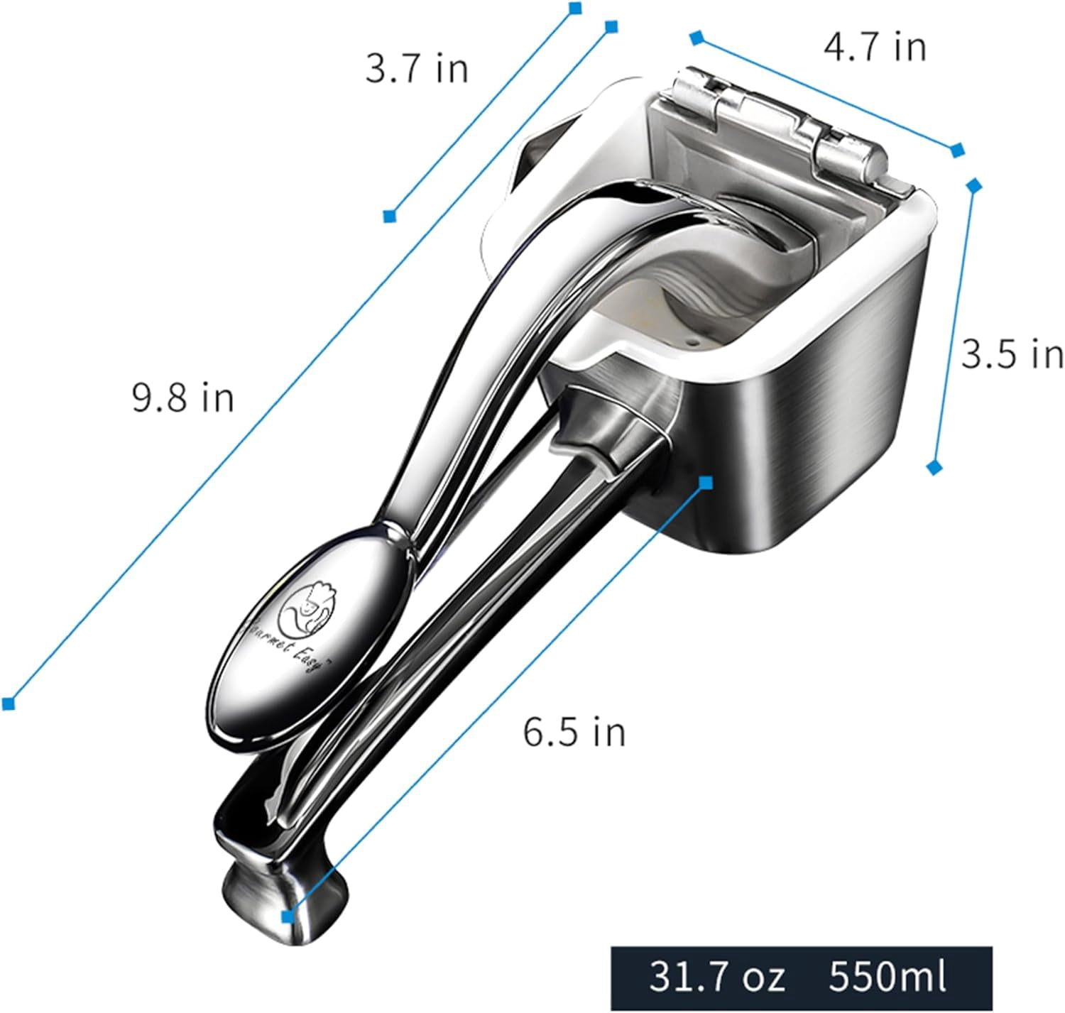 Stainless Steel Lemon Squeezer, Heavy-Duty Orange Juicer, Hand Press ...