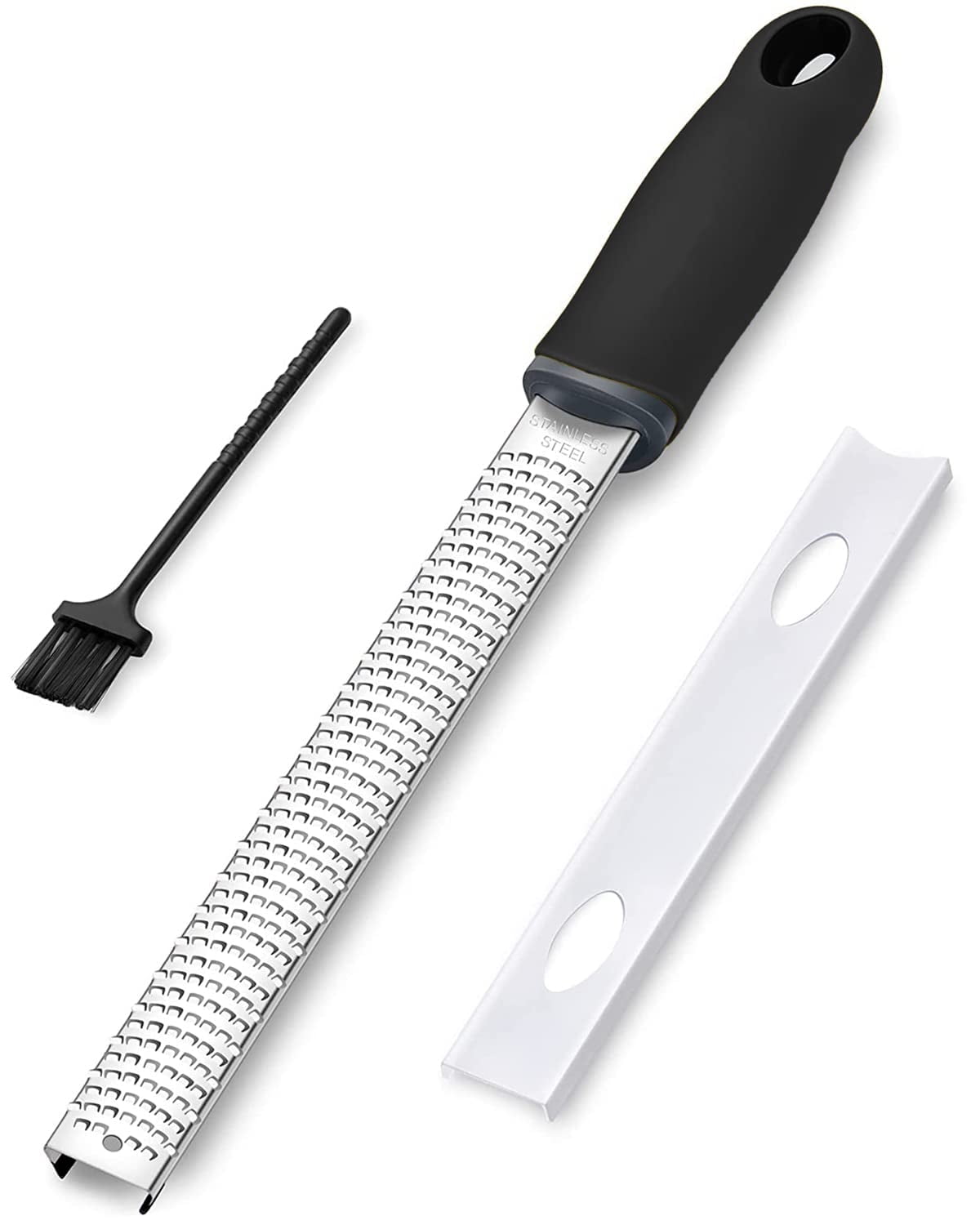 Lemon Zester & Cheese Grater, Stainless Steel Citrus Zester, Kitchen ...