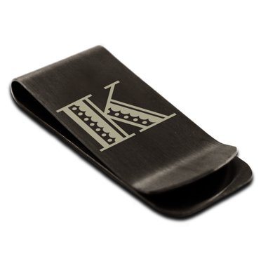 Tioneer Stainless Steel Letter R Initial Metro Retro Monogram Engraved ...