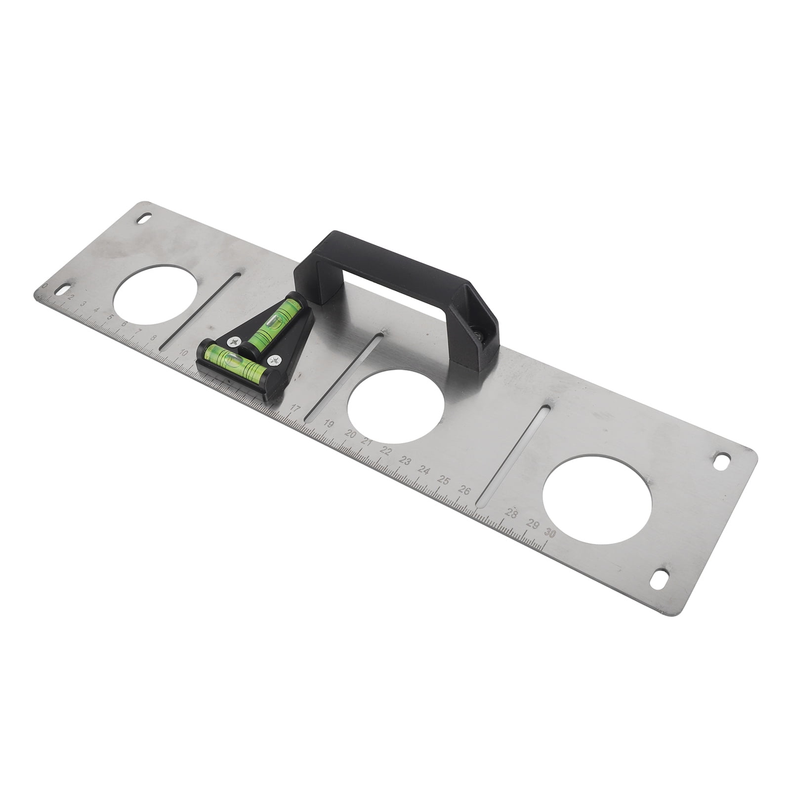 Stainless Steel Level Ruler, Level Bubble Ruler with Scale Outlet ...