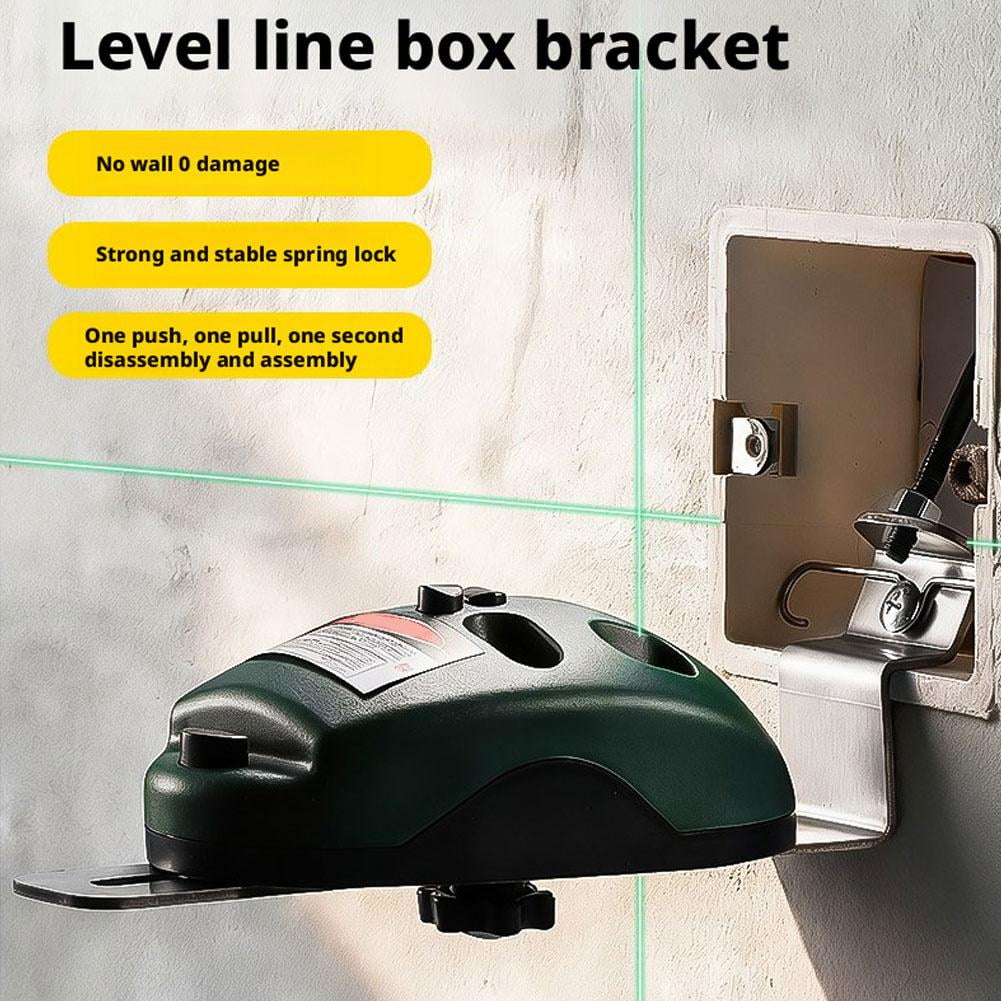 Stainless Steel Leveling Bracket, Spring-Lock Laser Holder, Wall-Mount ...