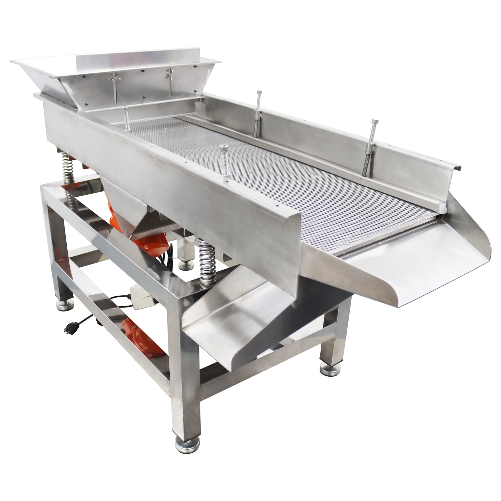 Stainless Steel Linear Vibrating Screen Dual Motor Linear Sifter ...