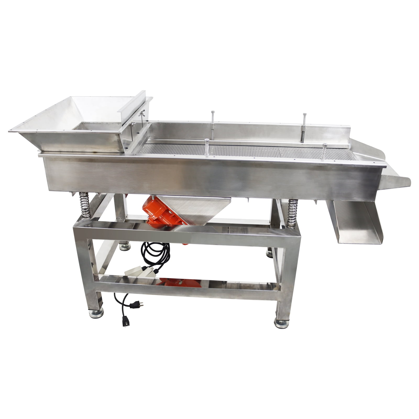 Stainless Steel Linear Vibrating Screen Separator Grain Sieving Machine ...