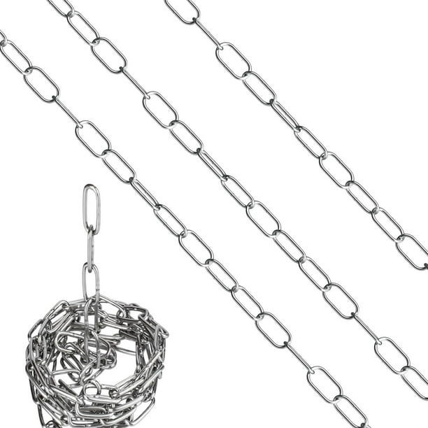 Stainless Steel Link Chain,Bexikou 4 Pack 304 Stainless Steel 40in x 0 ...