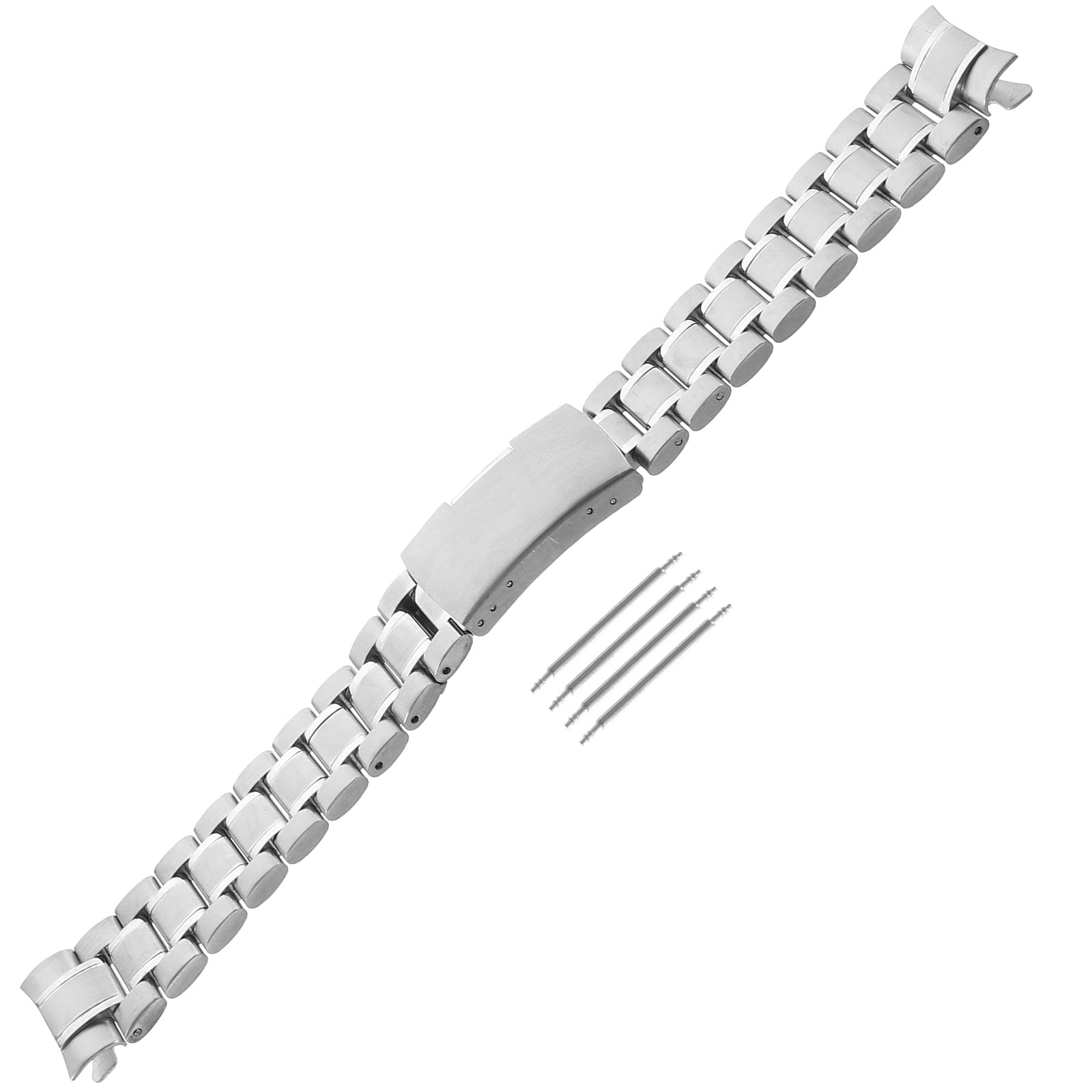 Stainless Steel Link Watch Bands: Curved Ends 20mm Metal Watch Band ...