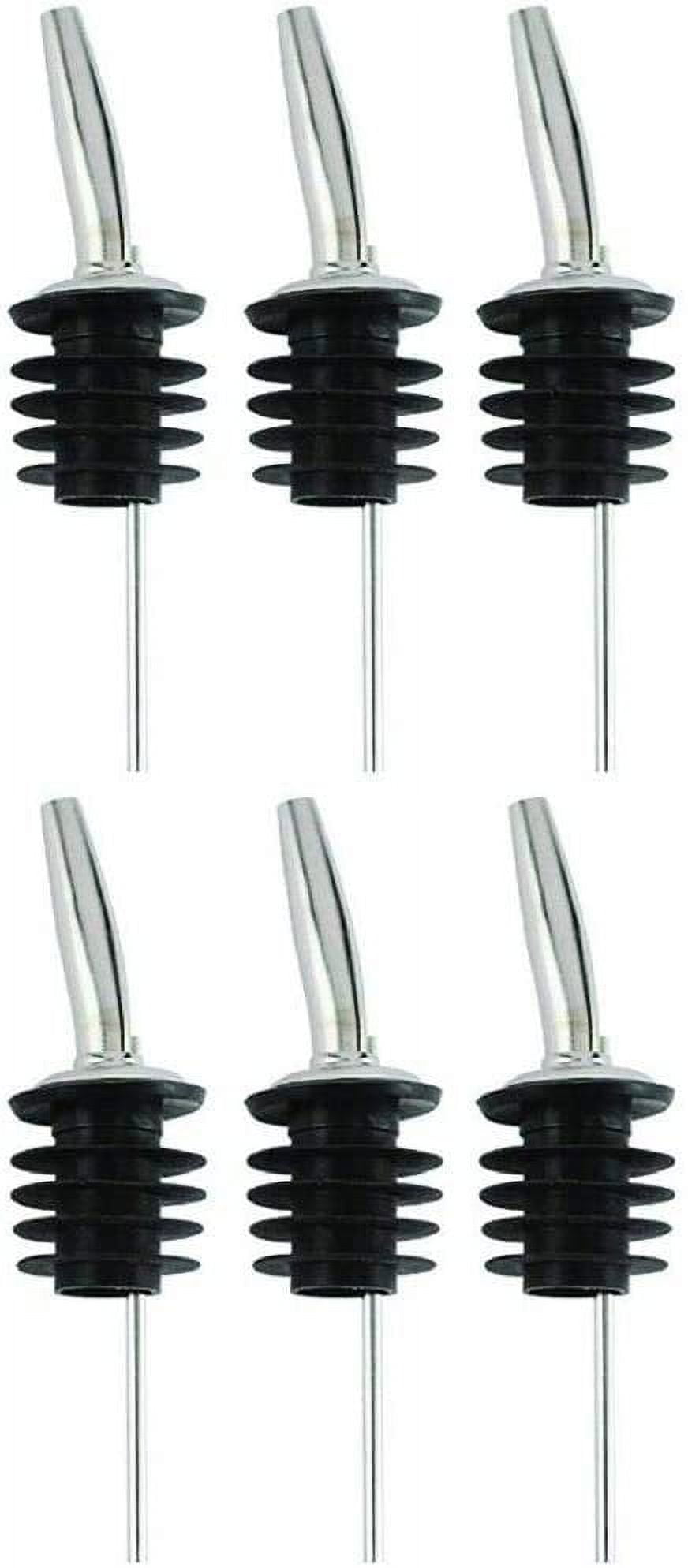Stainless Steel Liquor Pourer with Tapered Speed Jet 6 pack - Walmart.com