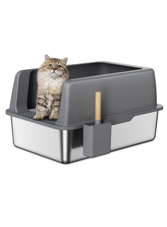 Stainless Steel Litter Boxes in Cat Litter Boxes - Walmart.com