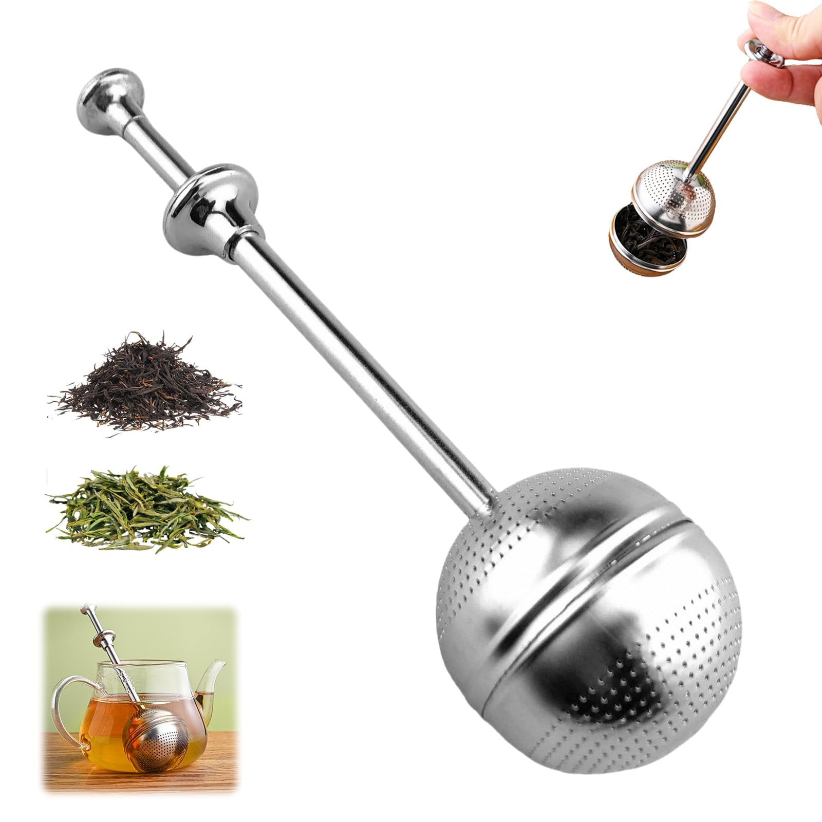 Stainless Steel Loose Leaf Tea Steeper, 2025 New Tea Strainers Tea ...