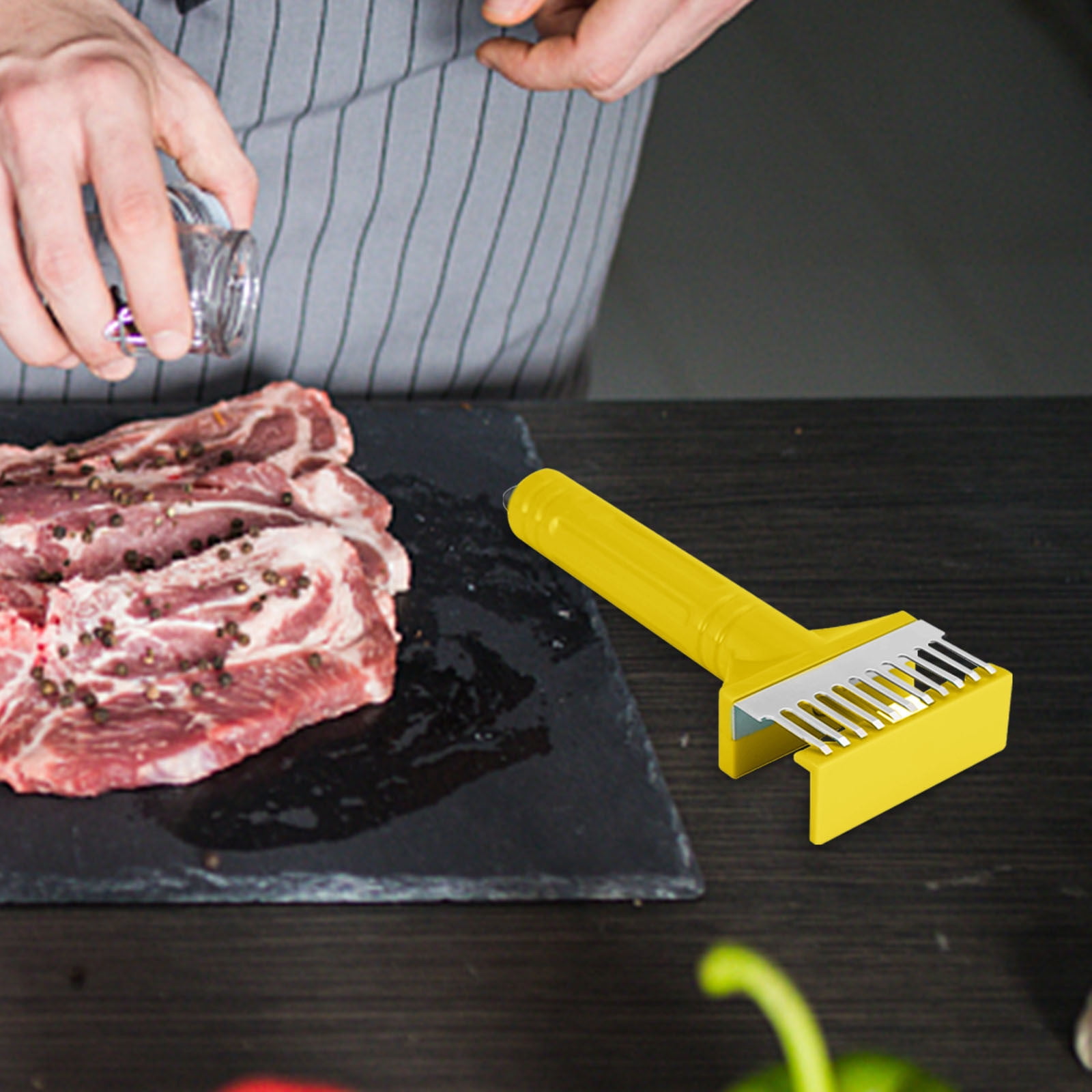 Stainless Steel Loose Meat Needle Kitchen Press Steak, Steak Tenderizer ...