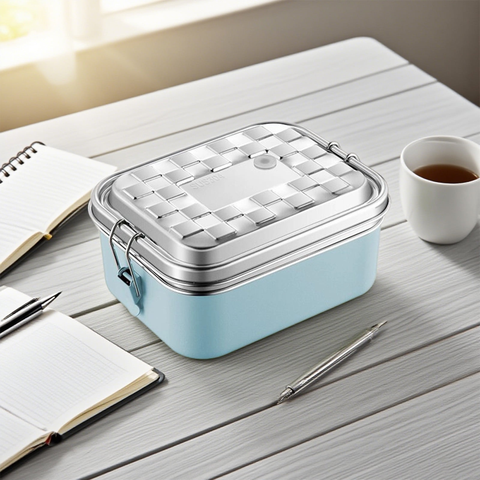 Stainless Steel Lunch Box | Leakproof Compartments & Steam-Ready Design ...